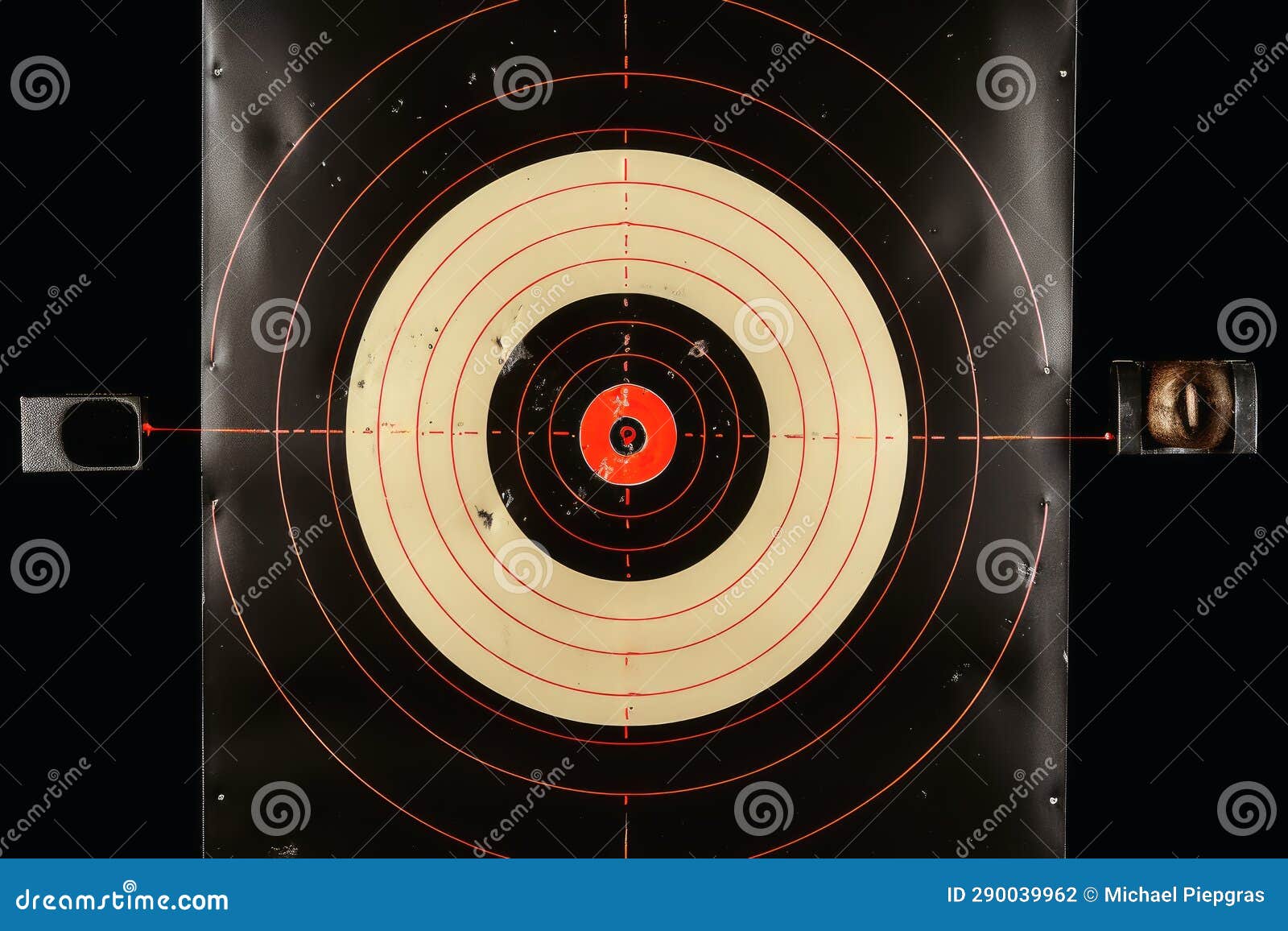 A Shooting Target with Rings Stock Illustration - Illustration of ...