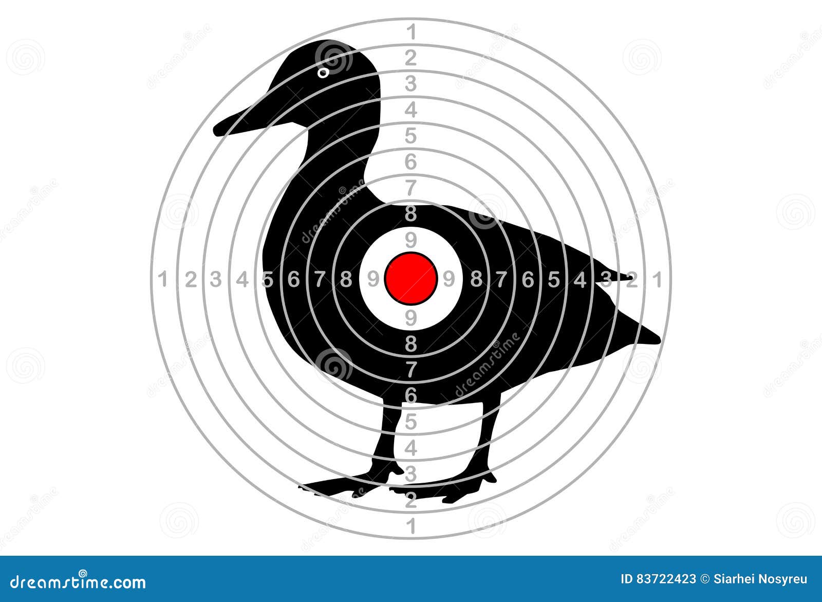 Shooting Target Vector Goose Stock Vector - Illustration of pneumatic ...