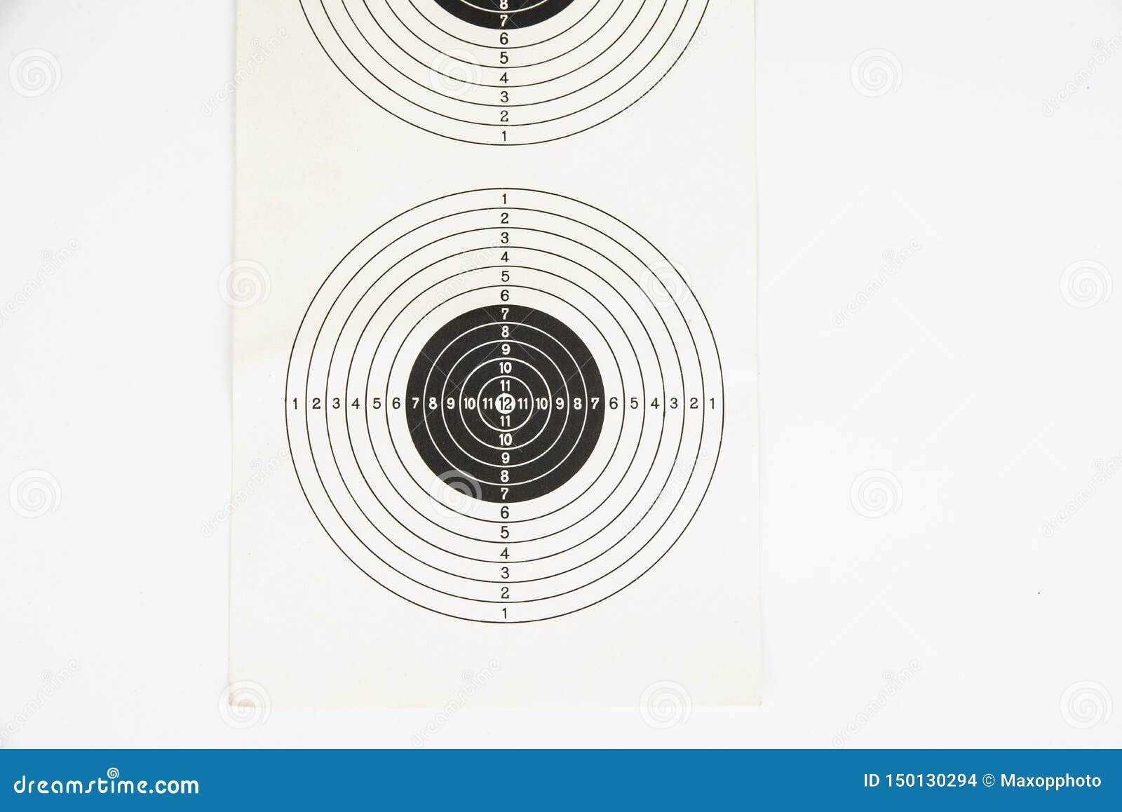 Shooting Target on a White Background. Success Concept Stock Photo ...