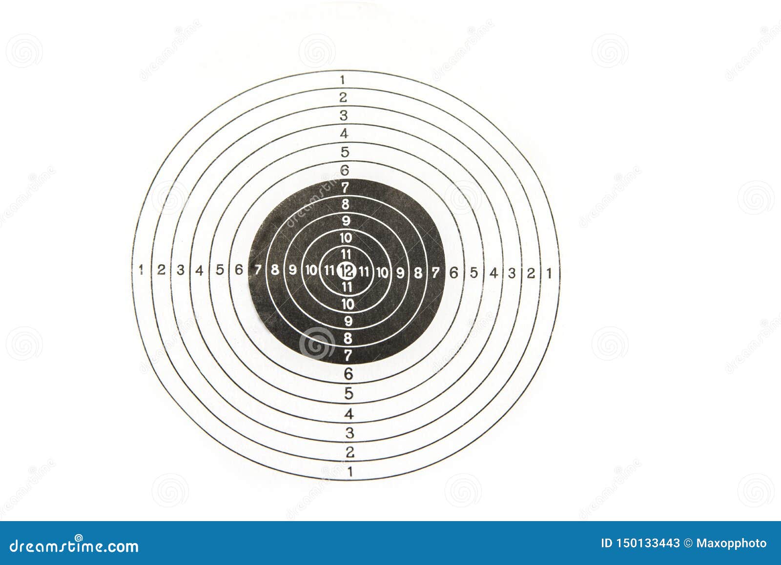 Shooting Target on a White Background. Success Concept Stock Image ...