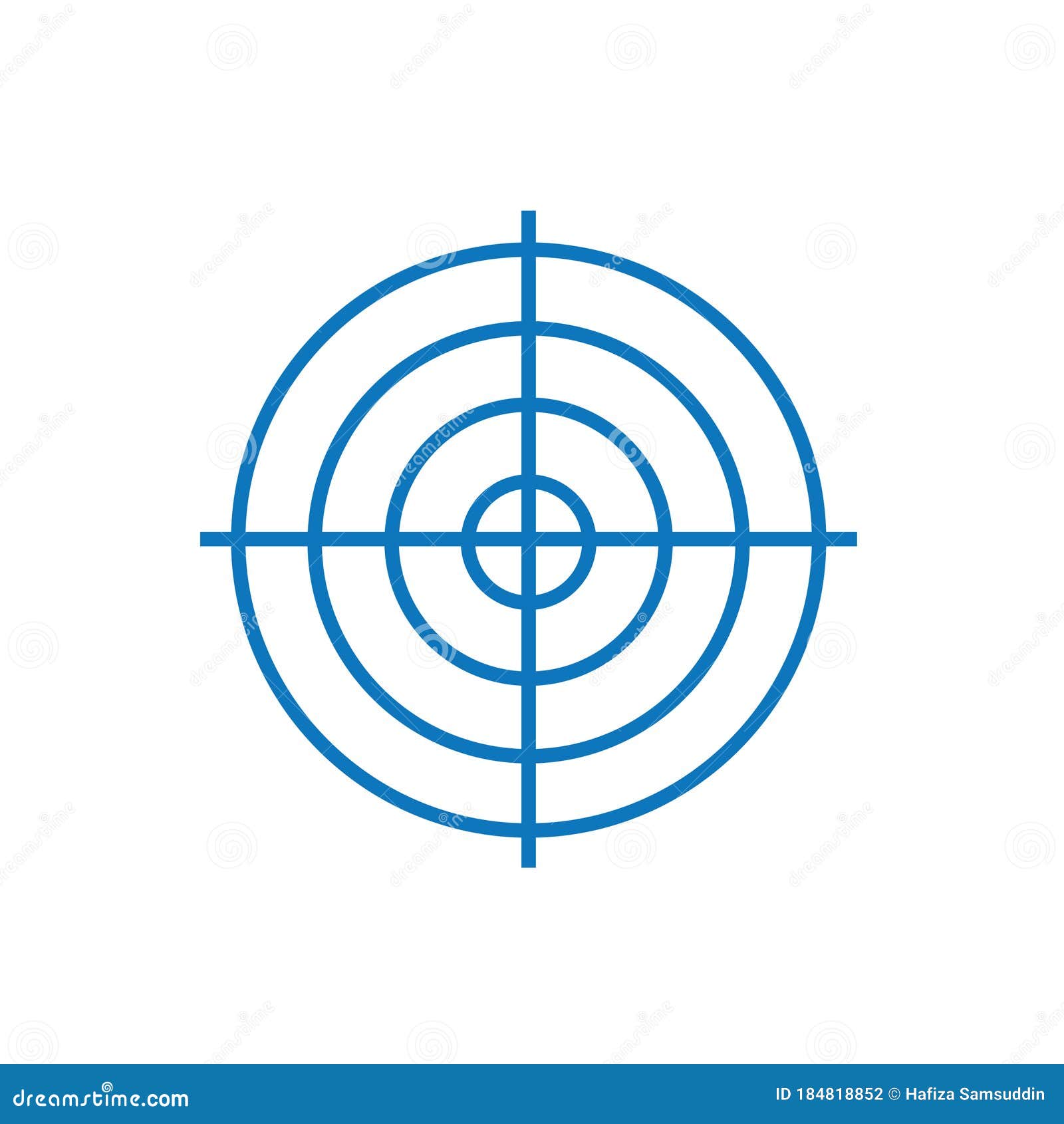 A Shooting Targets Illustration. Stock Illustration - Illustration of ...
