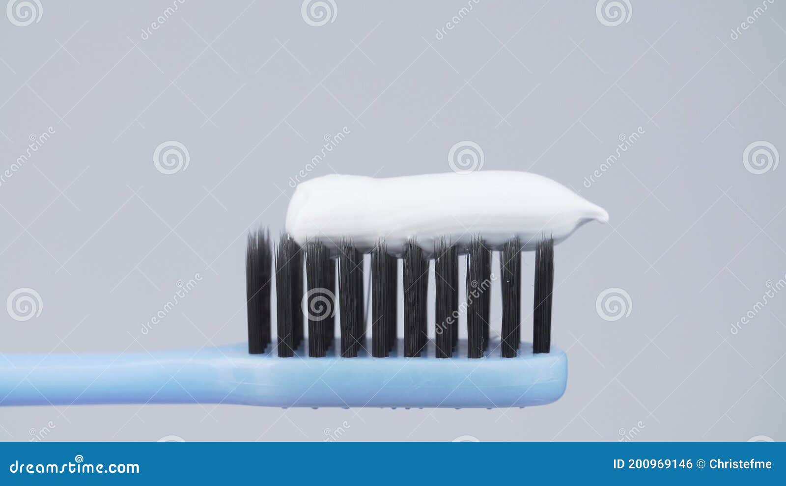 Shooting of Toothpaste on Toothbrush on White Background Stock Footage ...