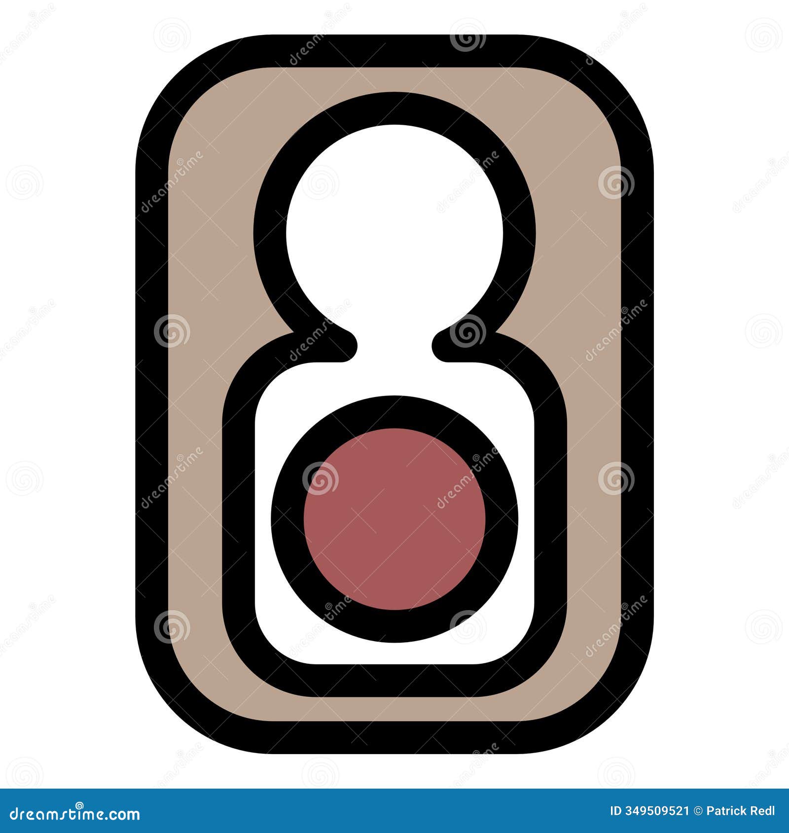 Shooting Training Target Symbol - Military Icon Stock Illustration ...