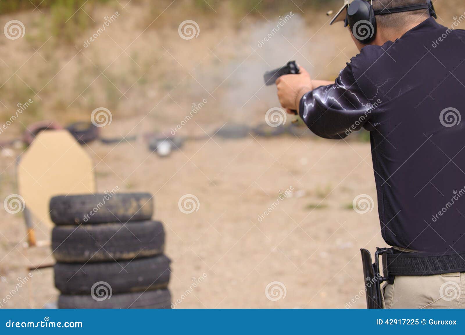 Shooting and Weapons Training Stock Image - Image of pistol, power ...