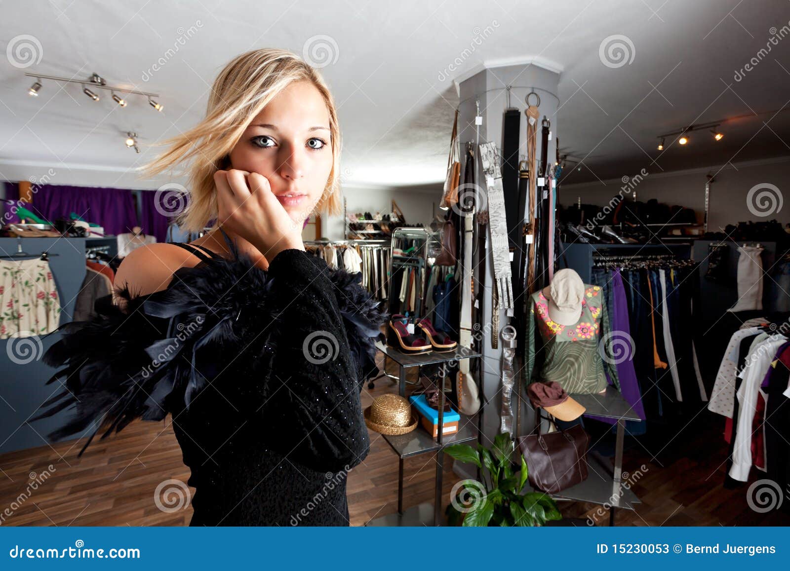 Shop stock image. Image of elegance, floor, girl, glamour - 15230053