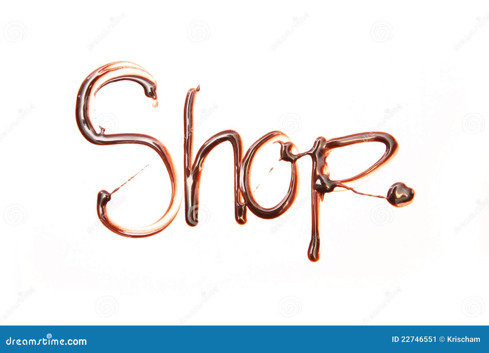 Shop stock image. Image of flow, choco, brown, melting - 22746551