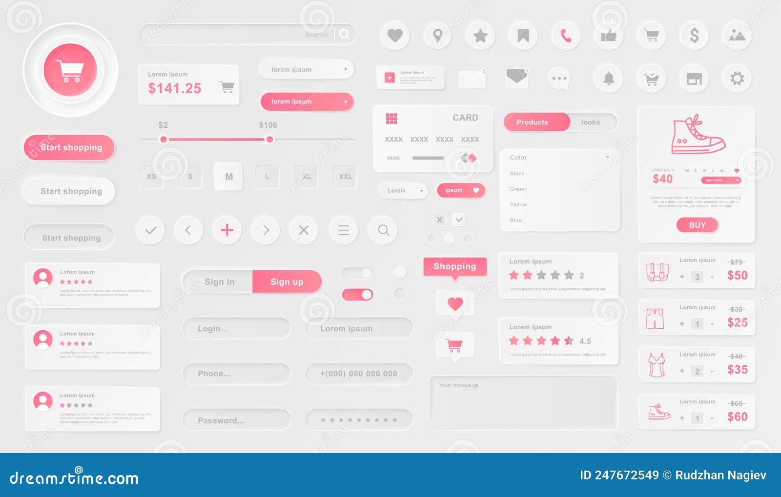 Shop application interface stock vector. Illustration of marketplace ...