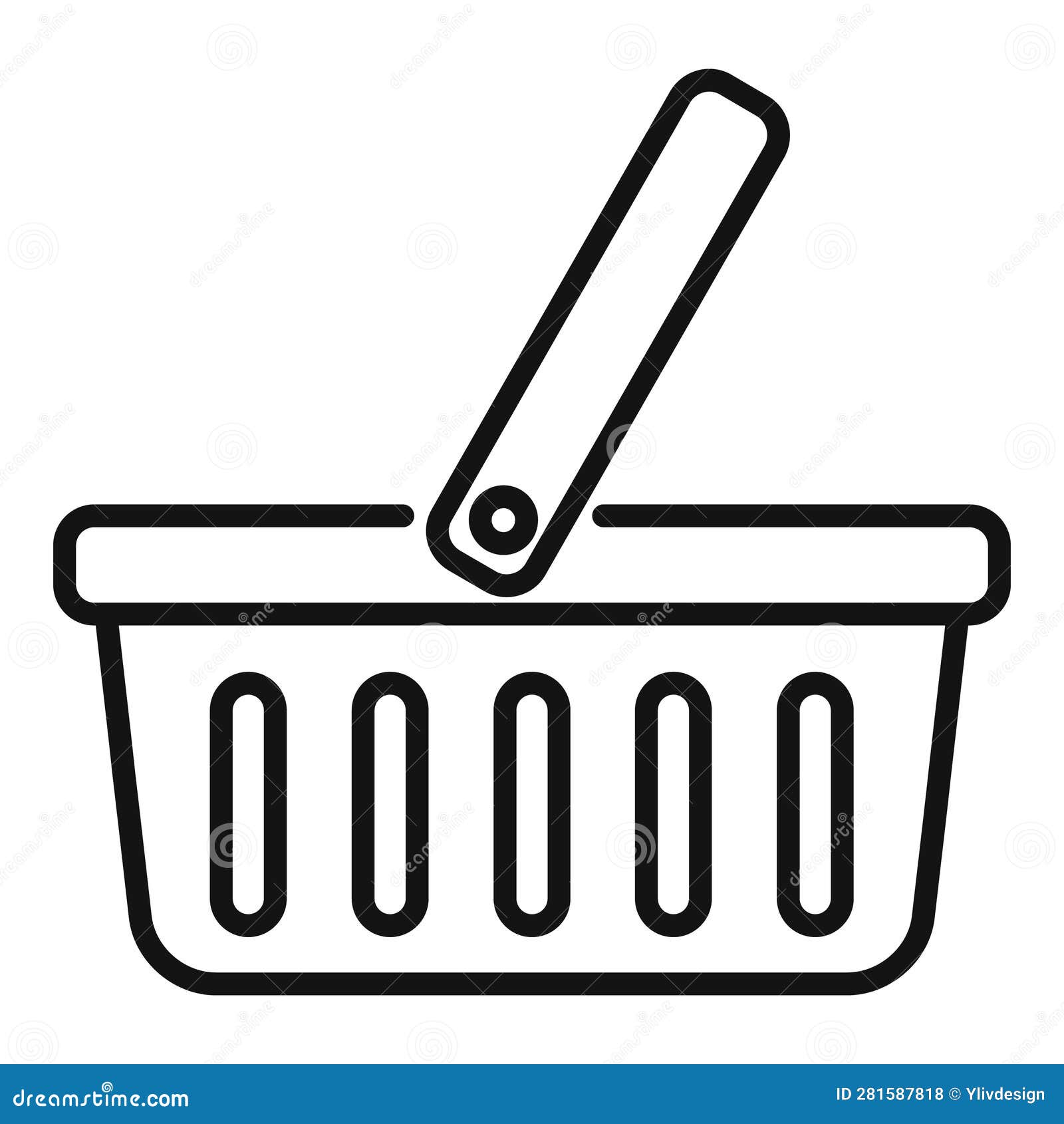 Shop Basket Icon Outline Vector. Window Interface Stock Vector - Illustration of user, game ...
