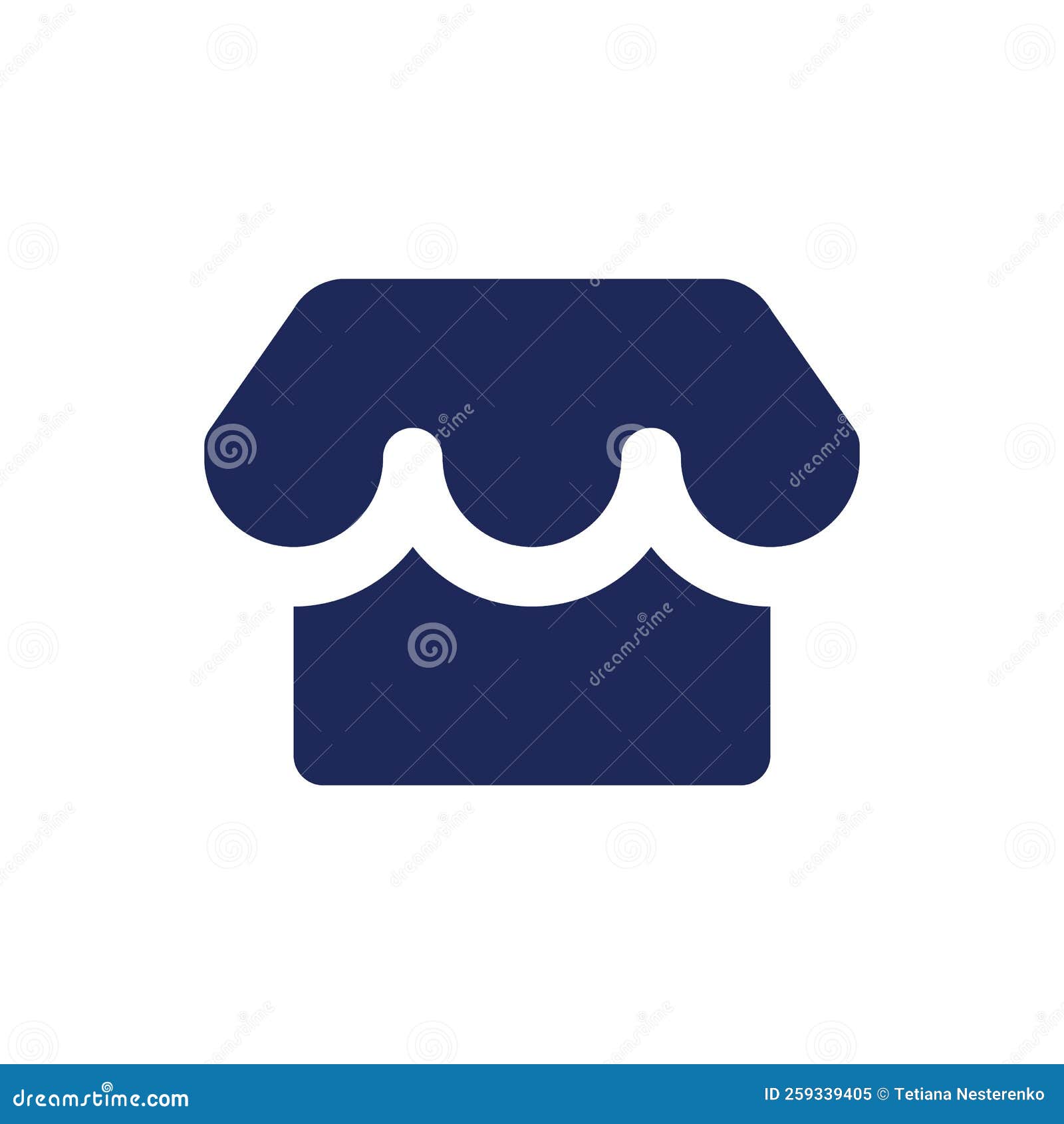 Shop black glyph ui icon stock illustration. Illustration of ...