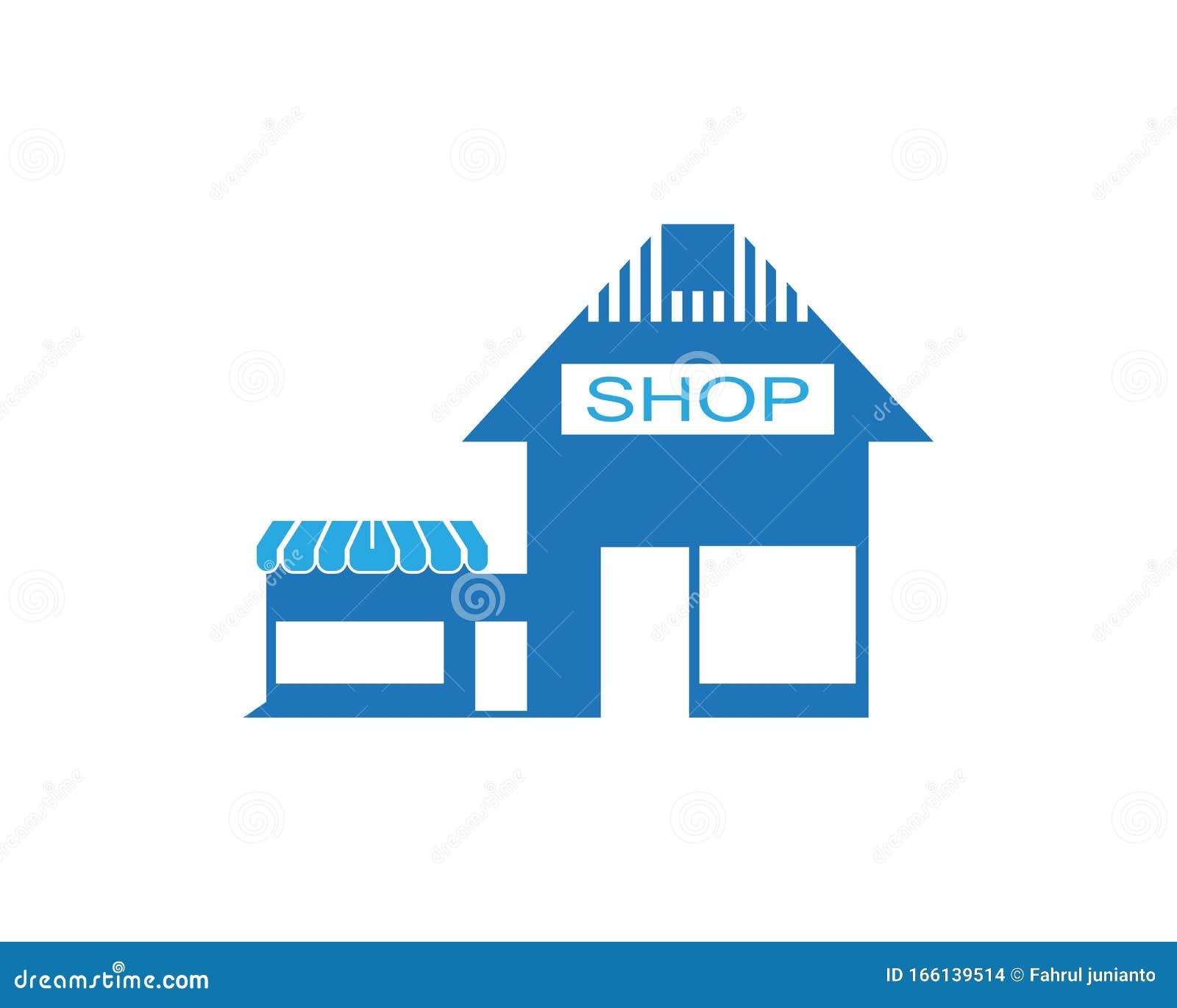 Shop Building Icon and Symbol Vector Illustration Stock Vector ...