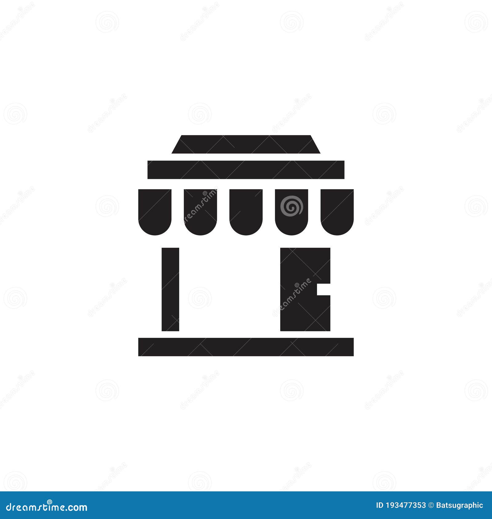 Shop Building Vector Icon Logo Design Stock Vector - Illustration of ...