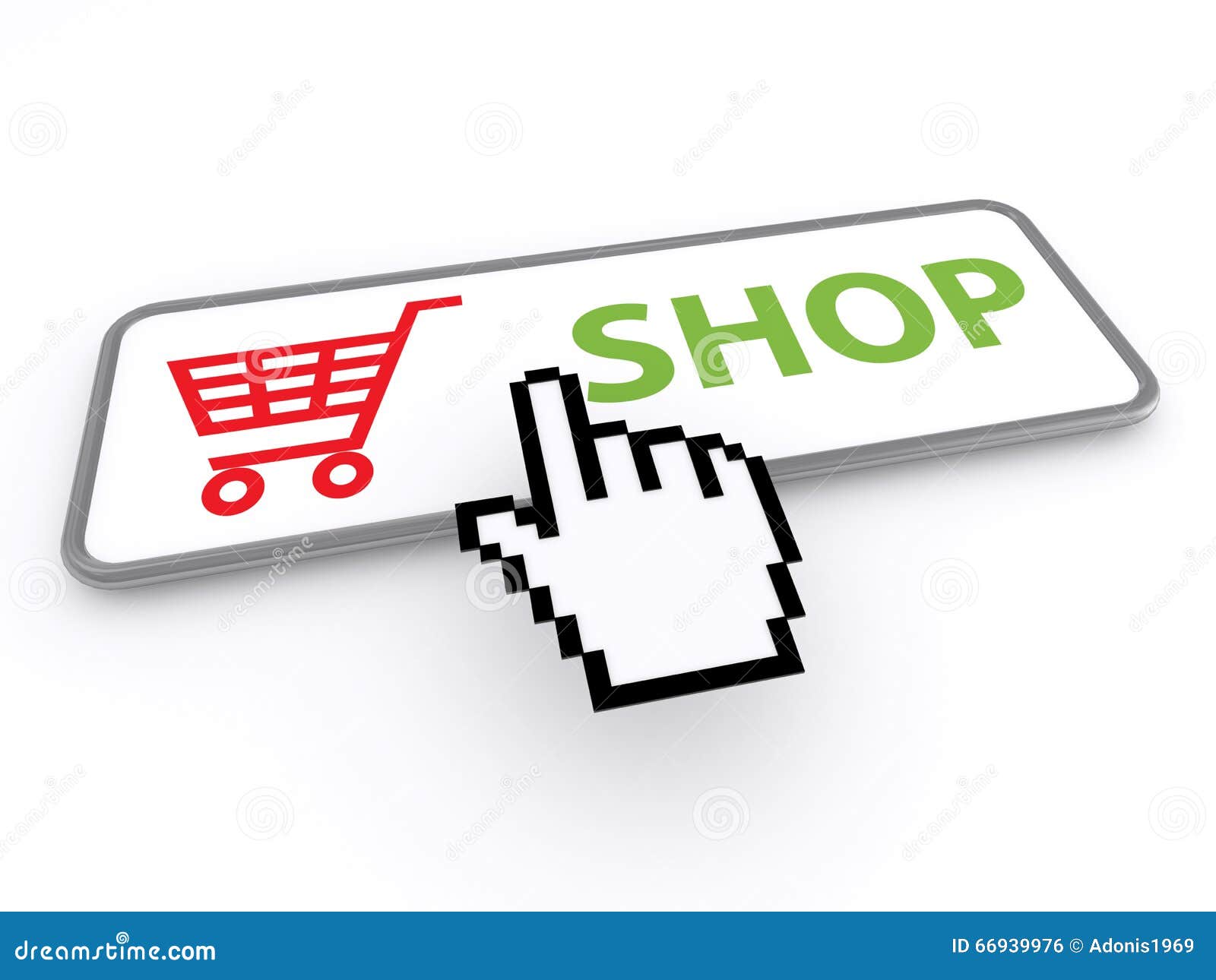 Shop button with cart stock illustration. Illustration of generated ...