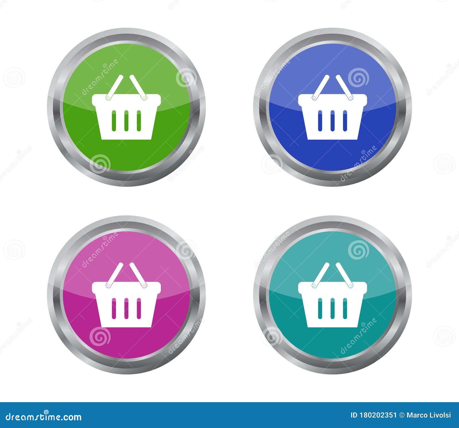Shop Button Icon Illustrated in Vector on White Background Stock ...