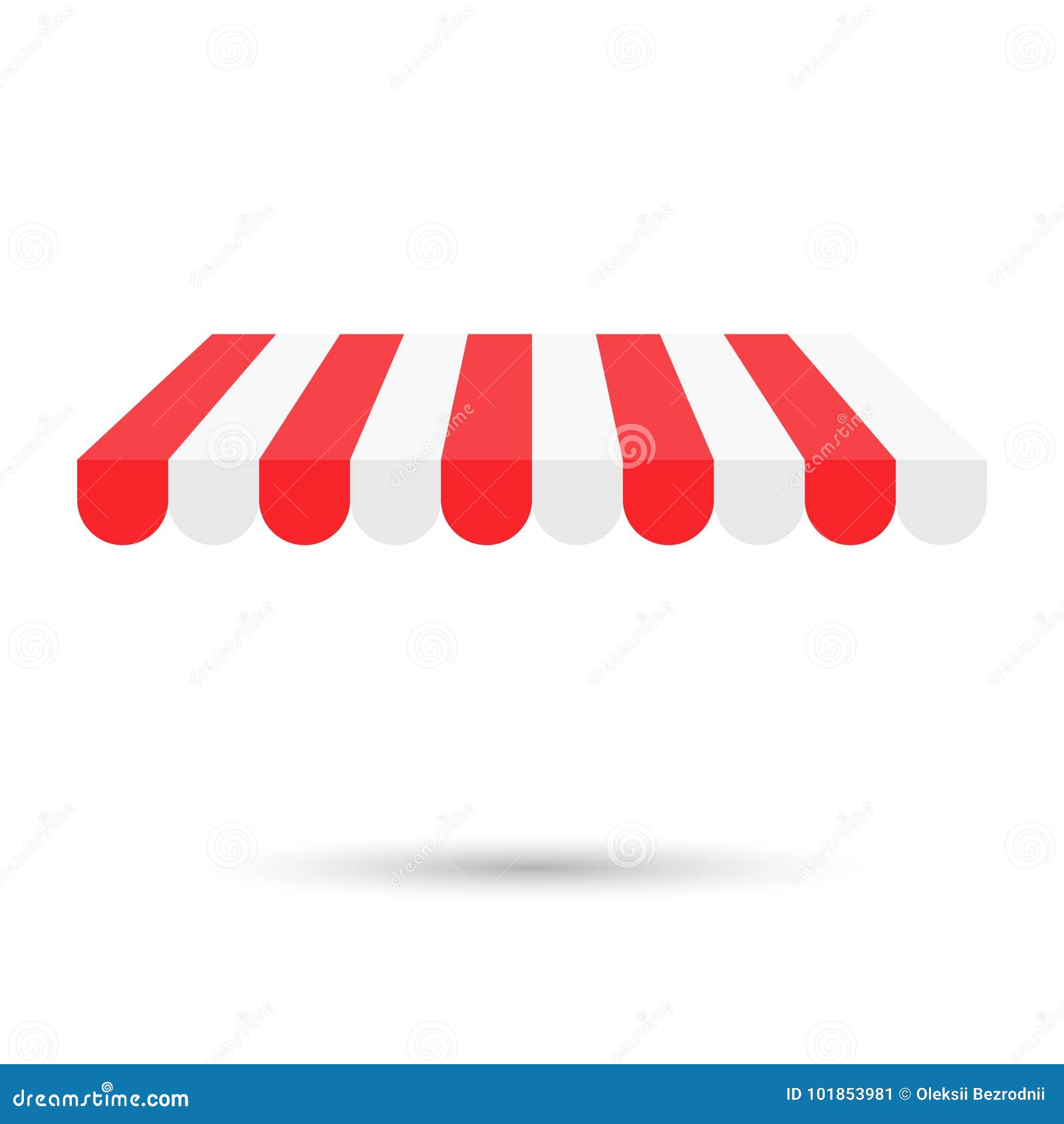 Shop canopy vector stock vector. Illustration of empty - 101853981