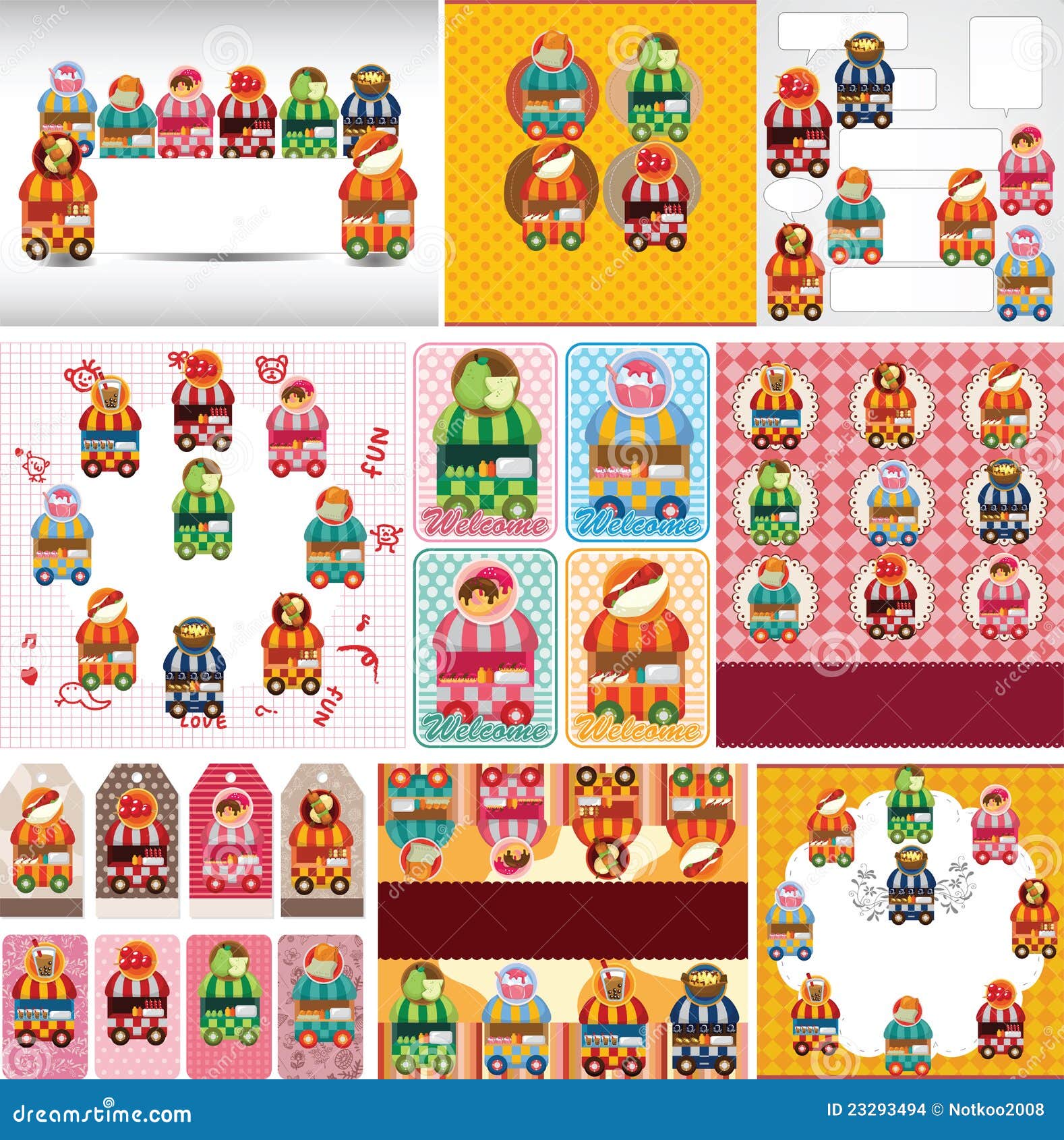 Shop cart card stock vector. Illustration of invitation - 23293494