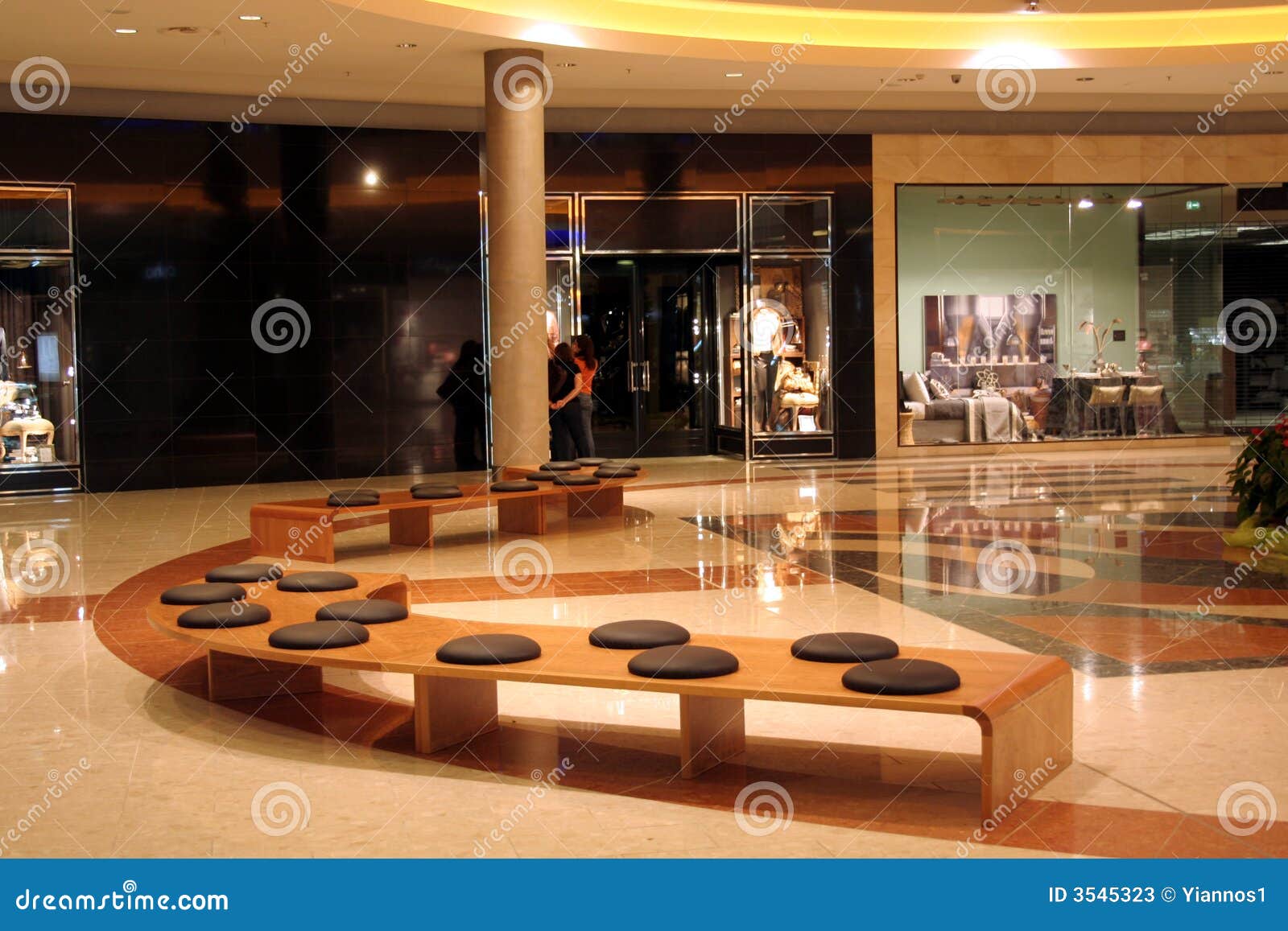 Shop center interior stock image. Image of store, decoration - 3545323