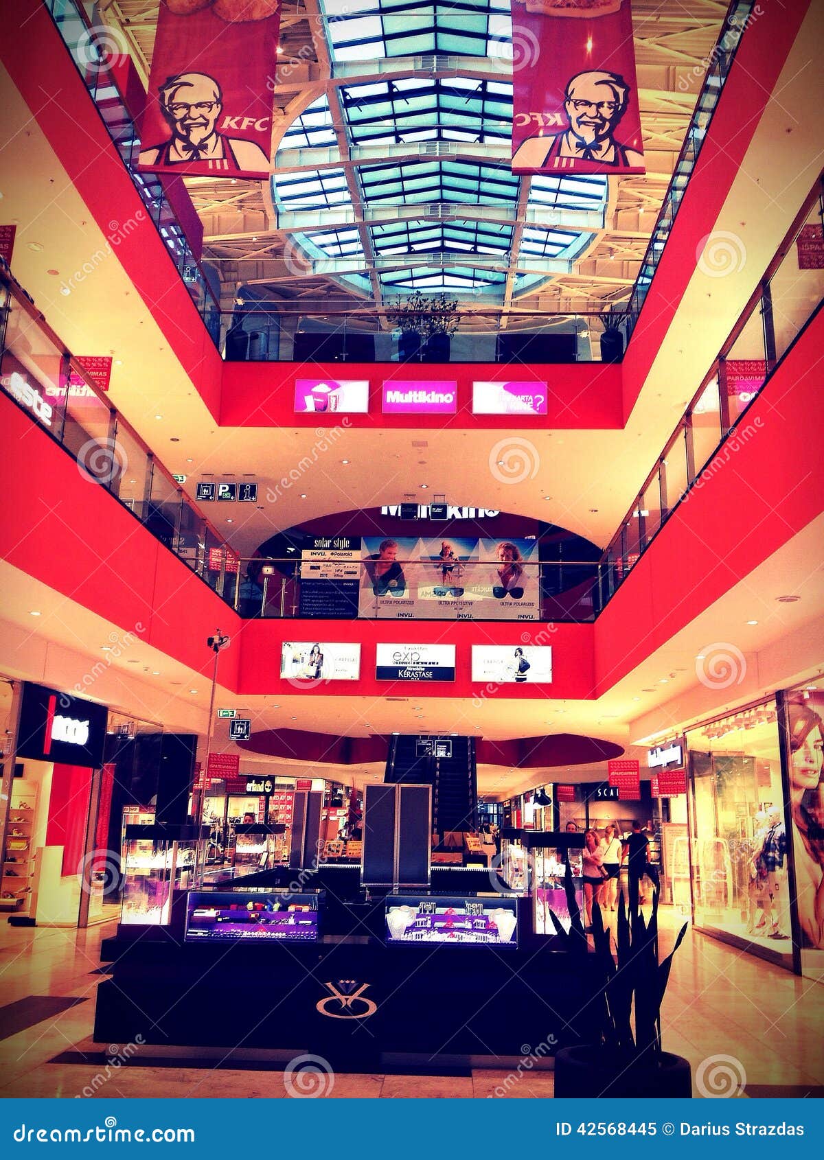 Shop centre Ozas editorial image. Image of famous, retro - 42568445