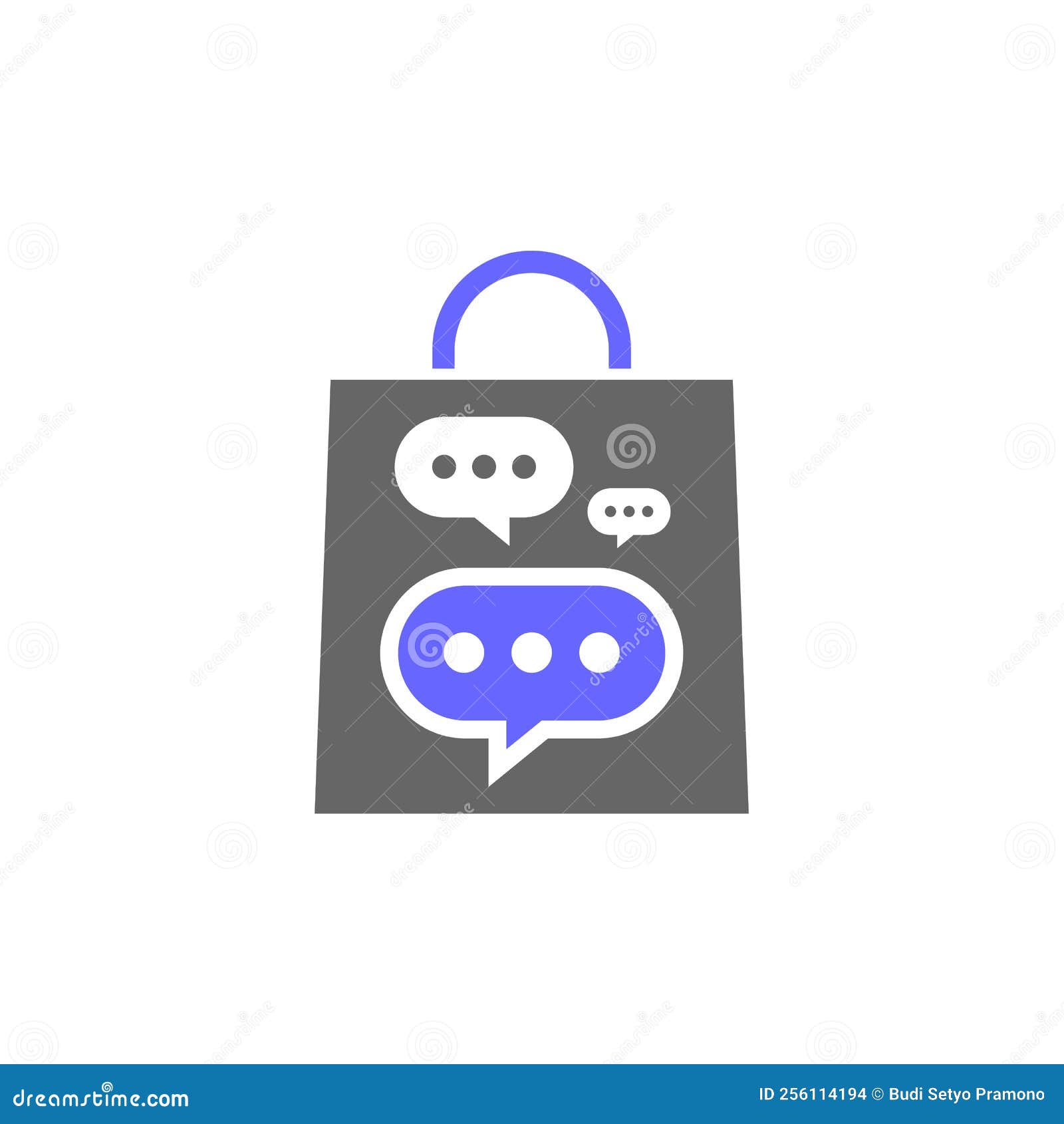Shop Chat Logo Design Template. Shop Chat Logo Concept Vector Stock ...