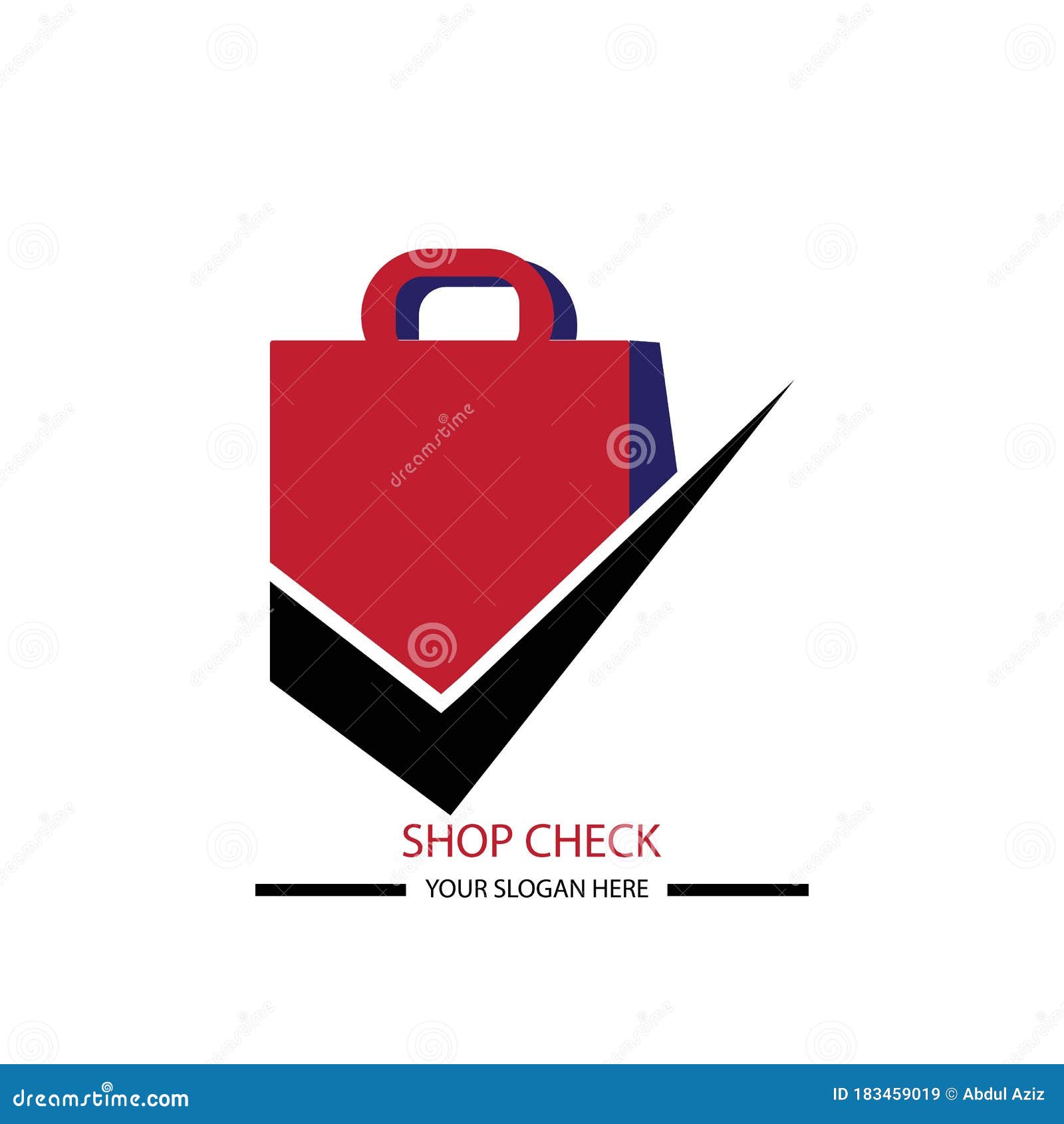 Shop check logo vector stock vector. Illustration of symbol - 183459019