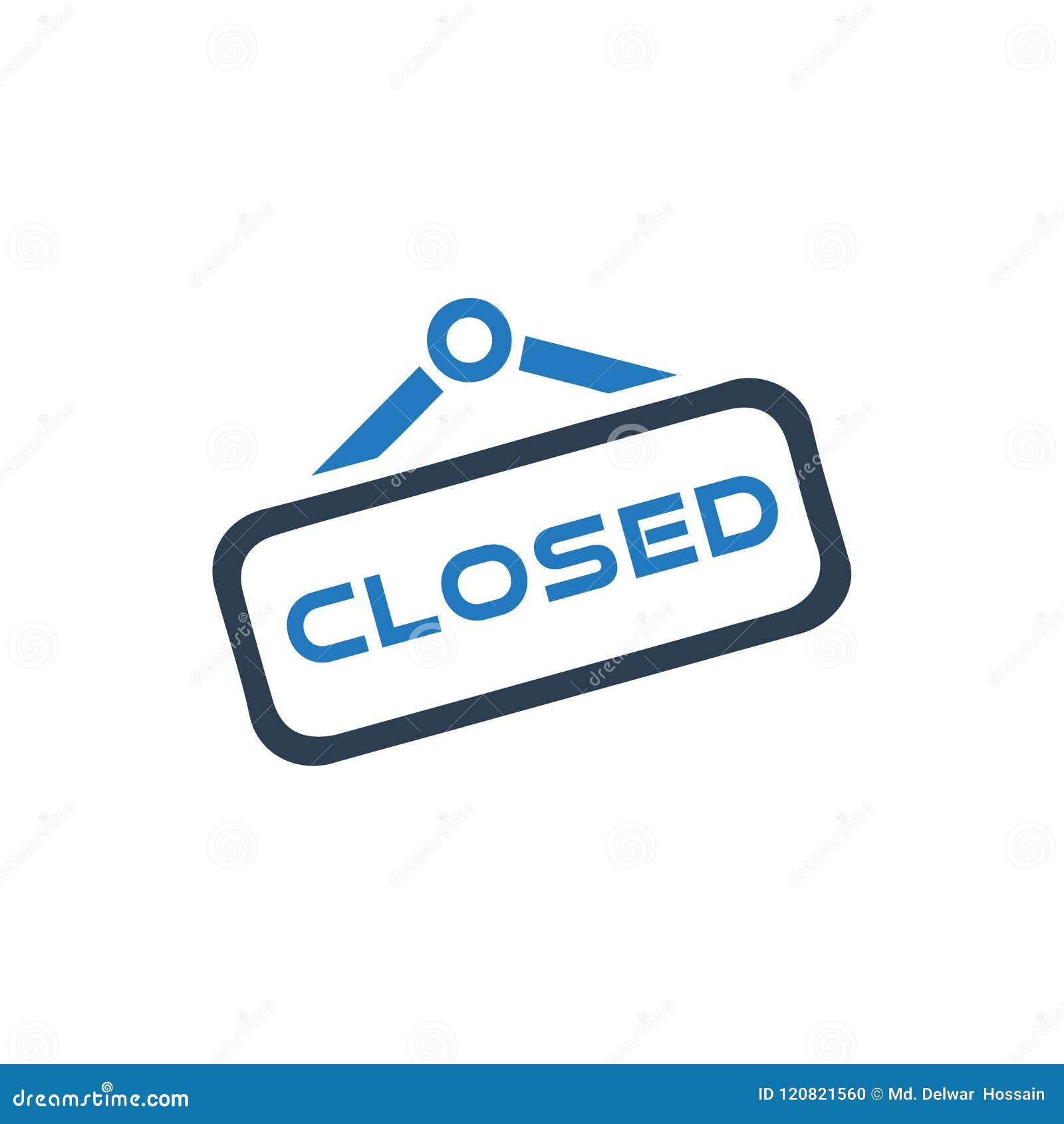 Shop Close Icon stock vector. Illustration of retail - 120821560