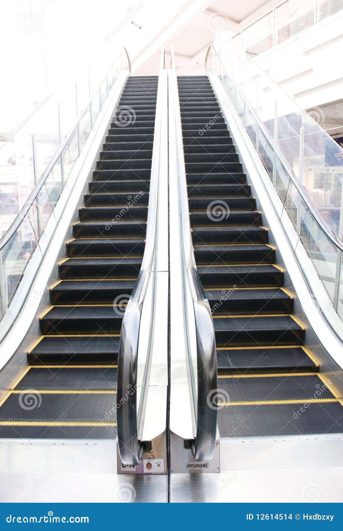 Diagonal Elevators In Motion Blur Moscow Metro Backdrop Royalty-Free ...