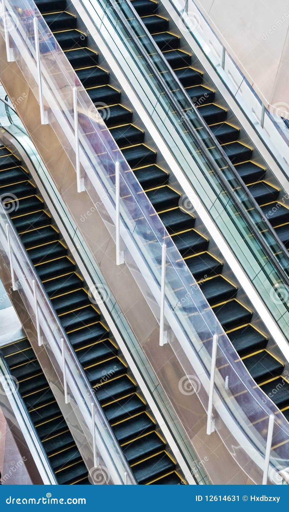 Diagonal Elevators In Motion Blur Moscow Metro Backdrop Royalty-Free ...
