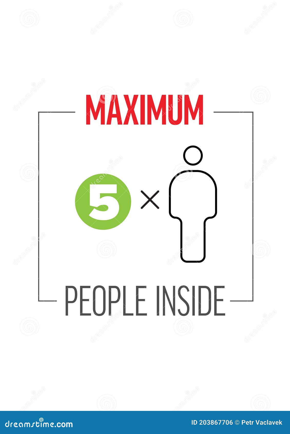 Shop Entrance Prevention Maximum Capacity Instruction Poster Template ...