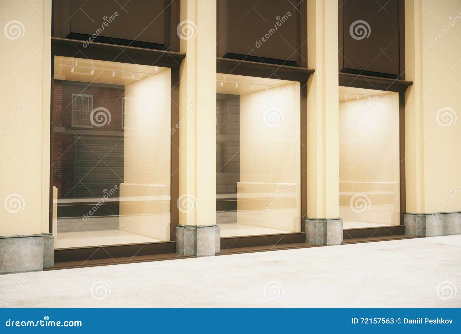 Shop exterior side stock illustration. Illustration of facade - 72157563