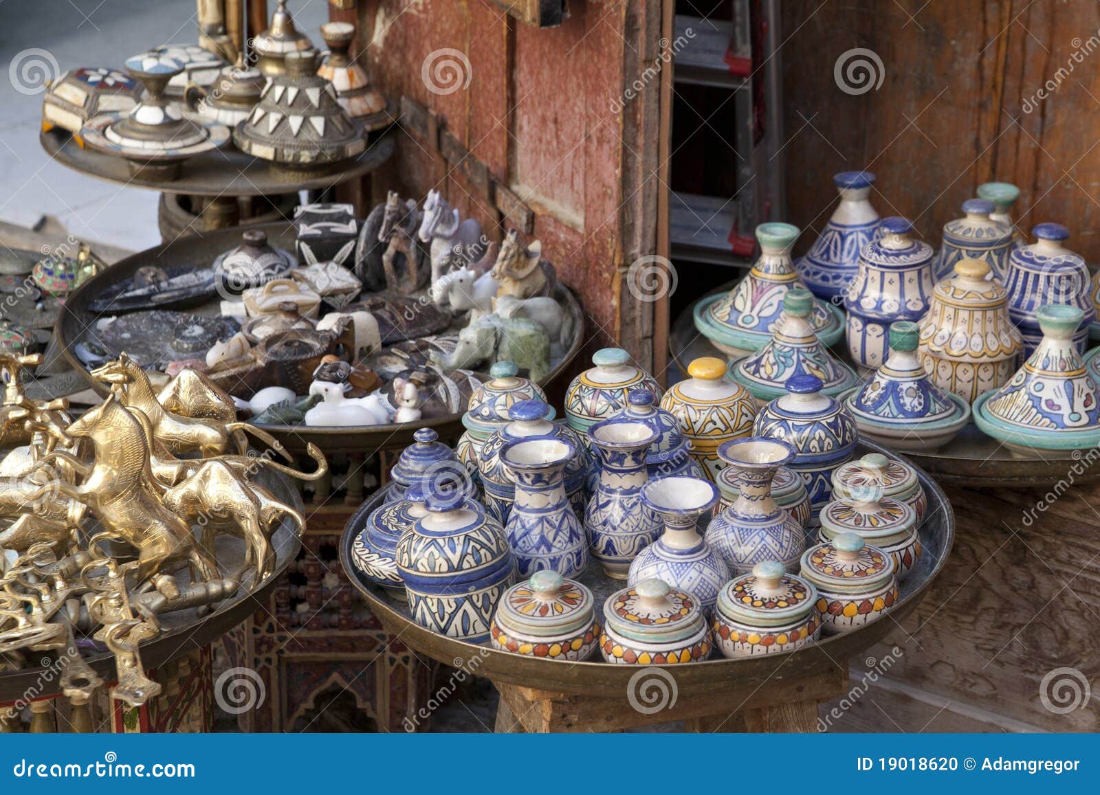 Shop in Fez Marocco stock photo. Image of colorful, product - 19018620