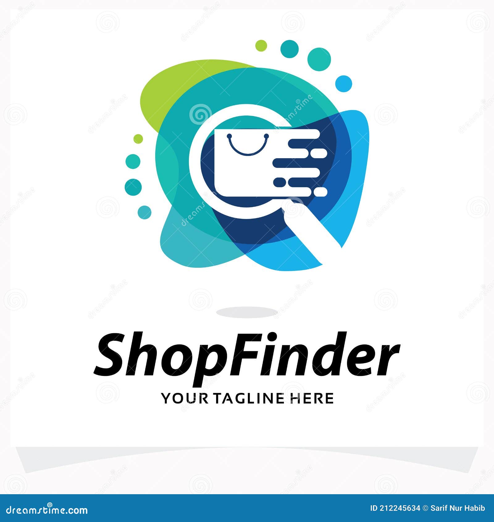 Shop Finder Logo Template Design Template Stock Vector - Illustration ...