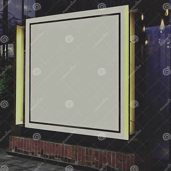 Shop Front Sign Design Project Stock Illustration - Illustration of ...