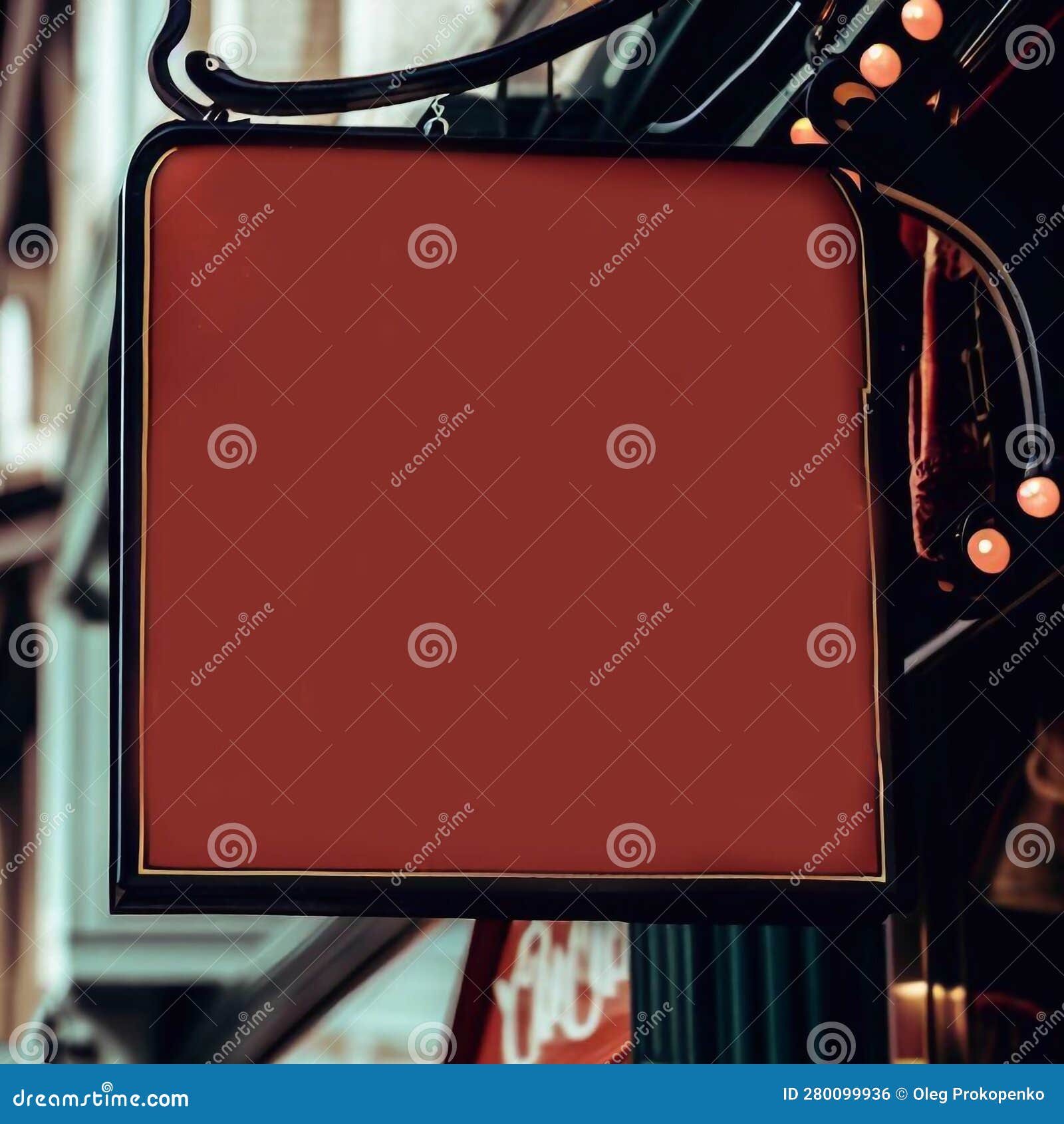 Shop Front Sign Design Project Stock Illustration - Illustration of ...