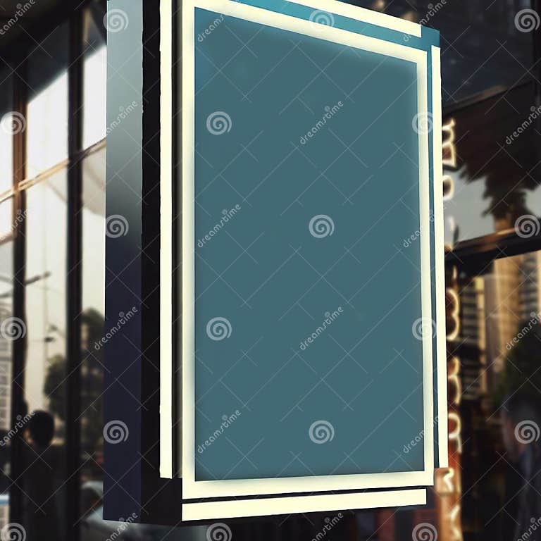 Shop Front Sign Design Project Stock Illustration - Illustration of ...