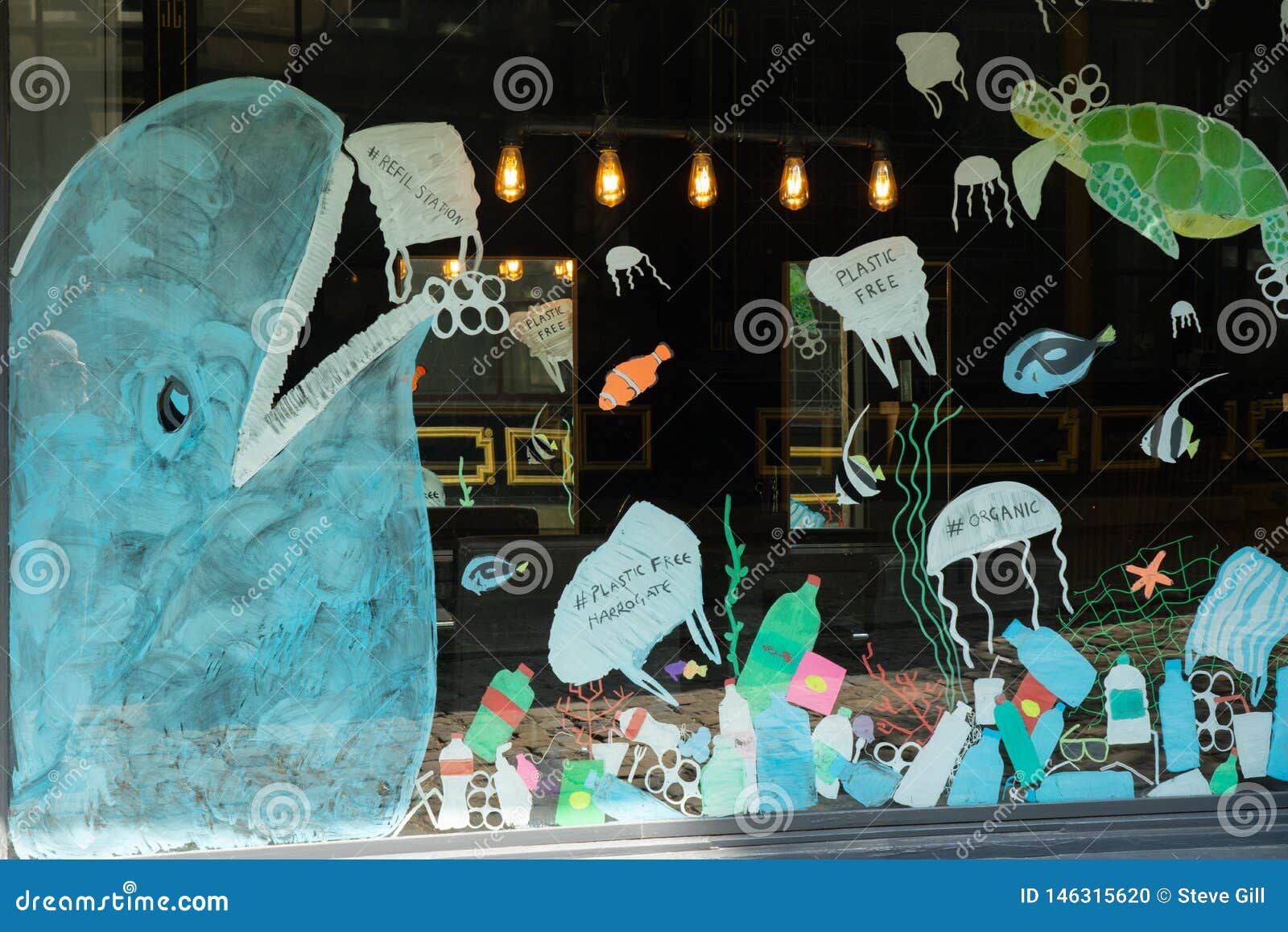 Plastic Pollution Shop Front Window Display. Editorial Image ...