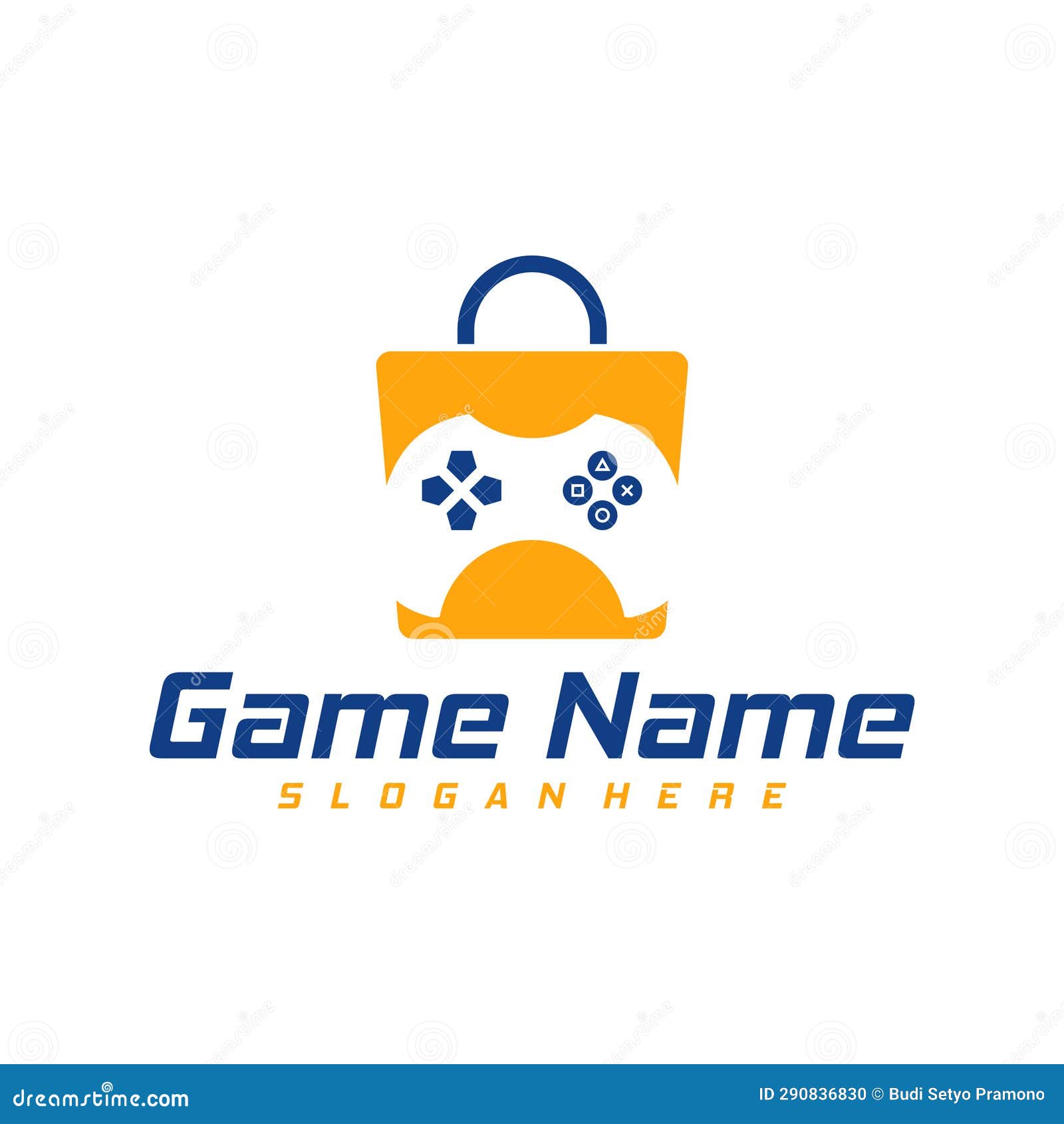 Shop Game Logo Template Vector. Joystick Design Icon. Stylized Joystick ...