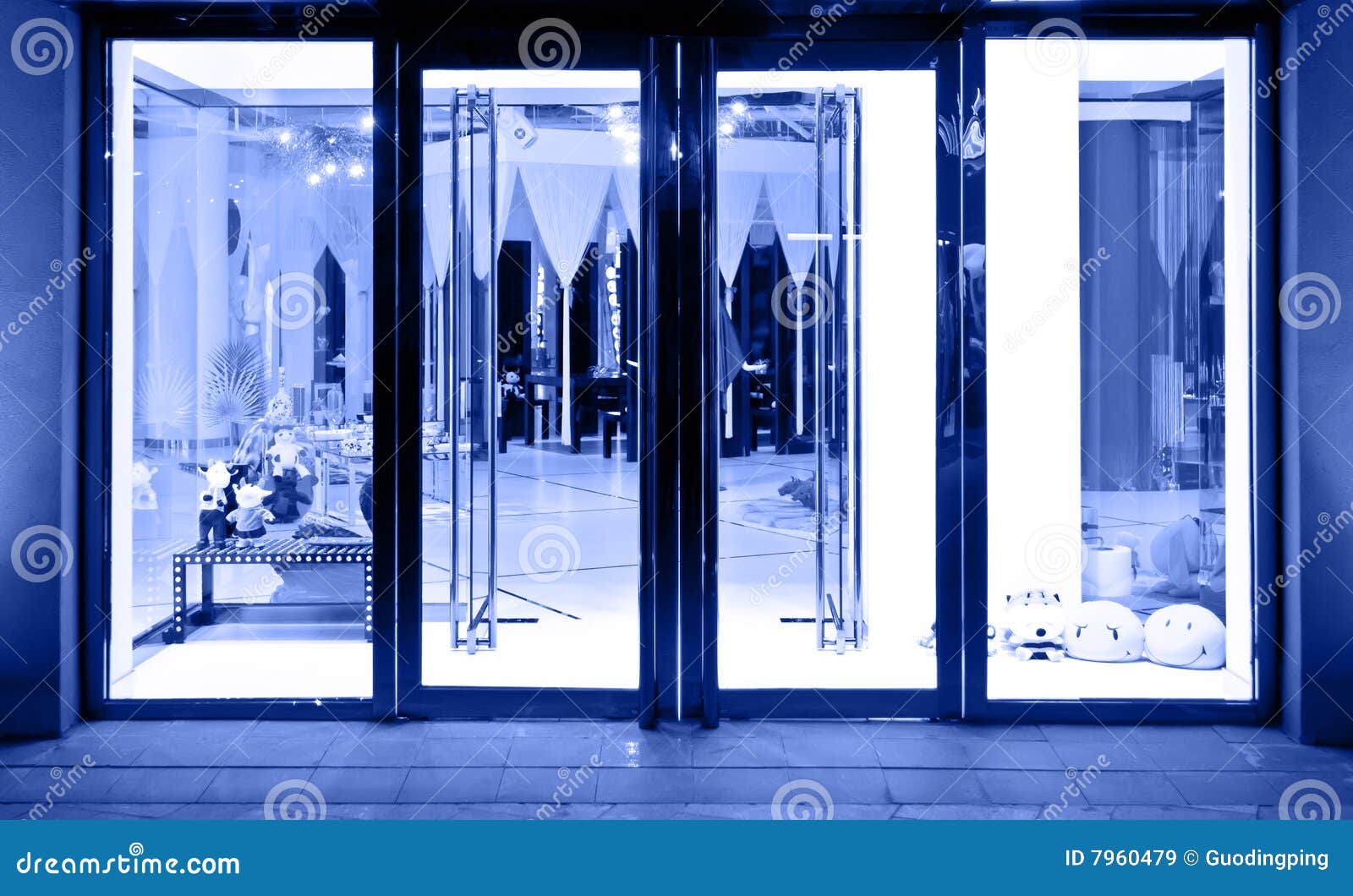 Shop glass door stock image. Image of glass, building - 7960479