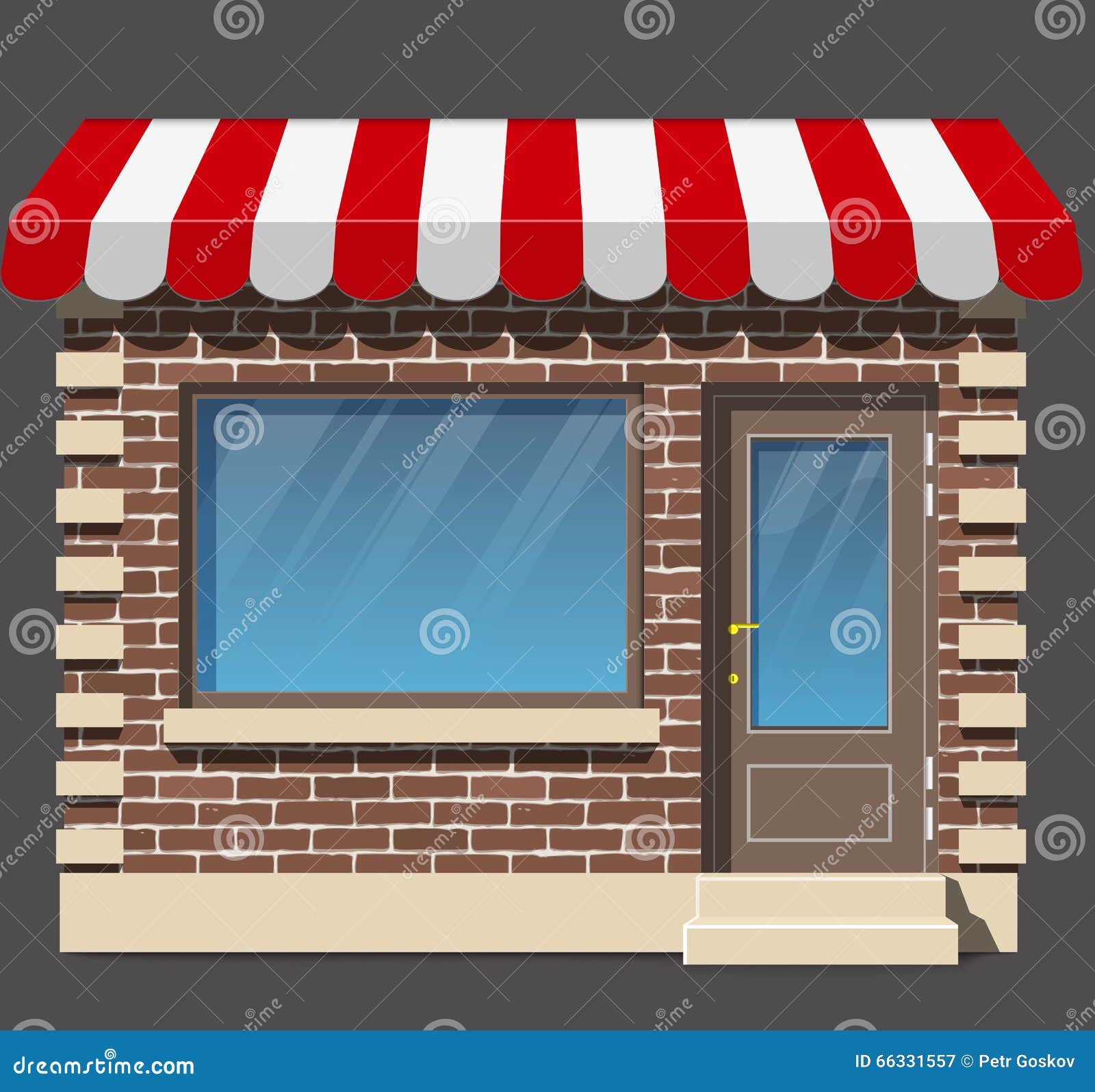 Shop icon. Flat design. stock vector. Illustration of retail - 66331557