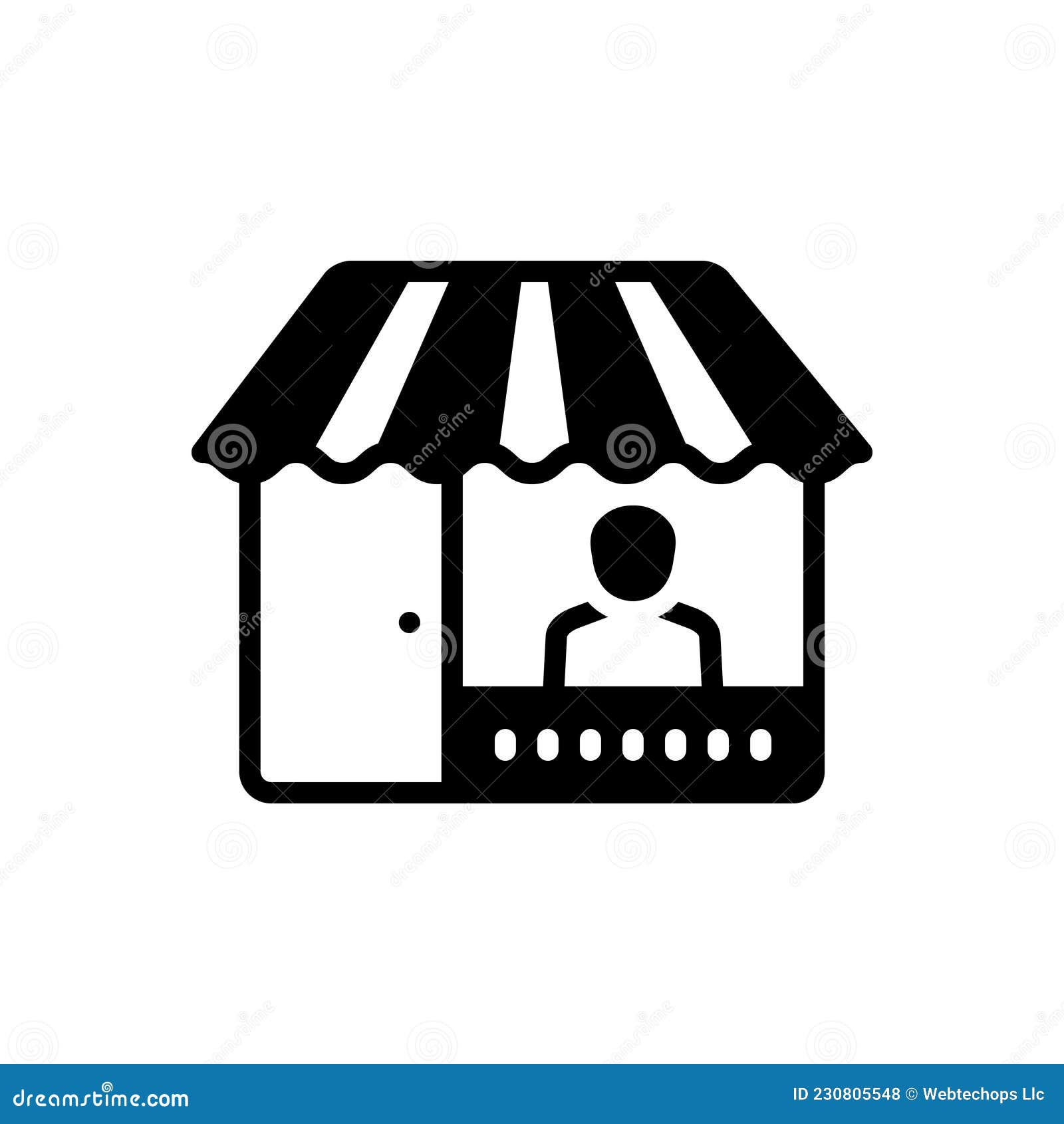 Black Solid Icon for Shop, Store and Boutique Stock Vector ...