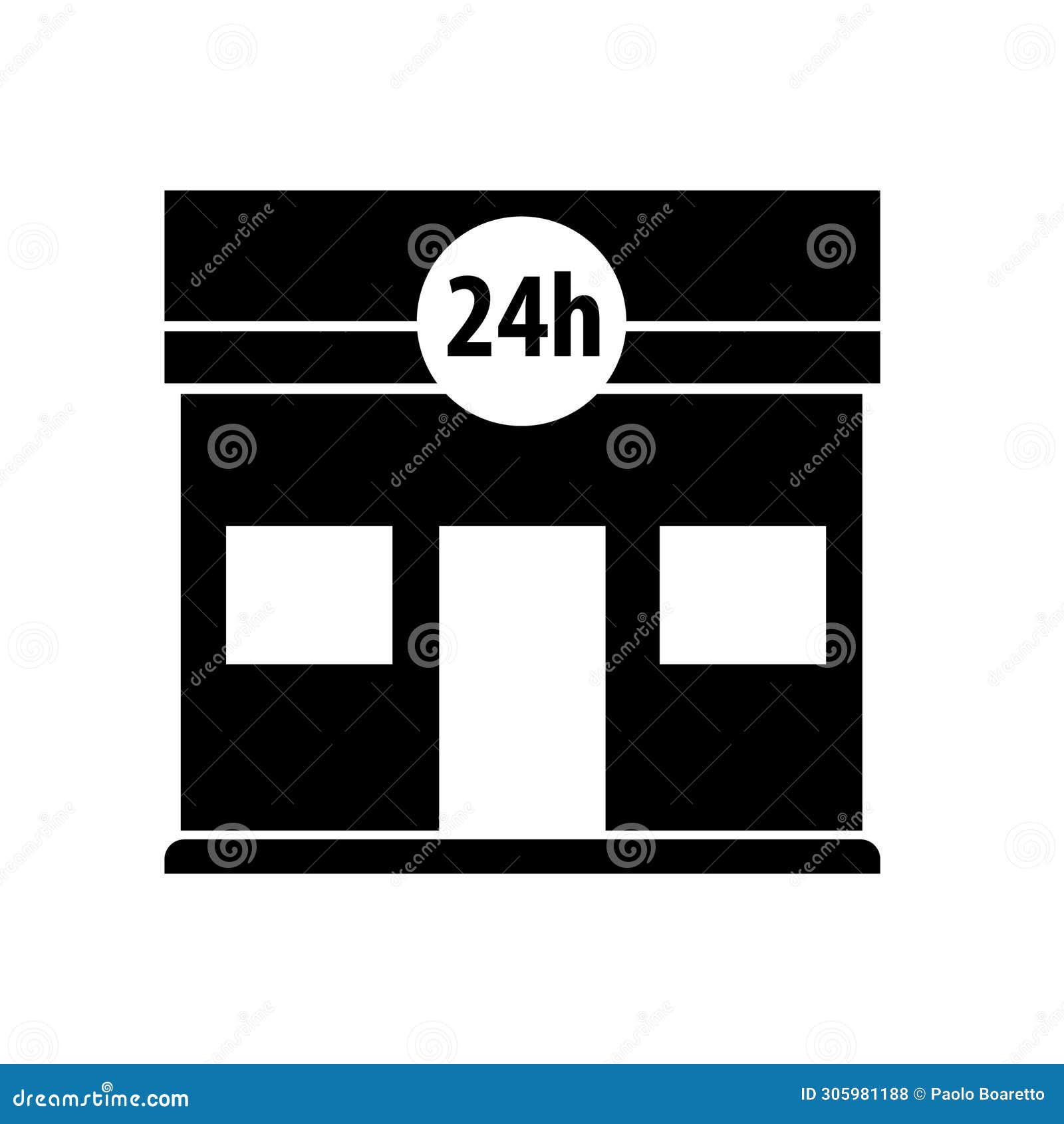 The Shop Icon. Store Symbol Stock Illustration - Illustration of shop ...