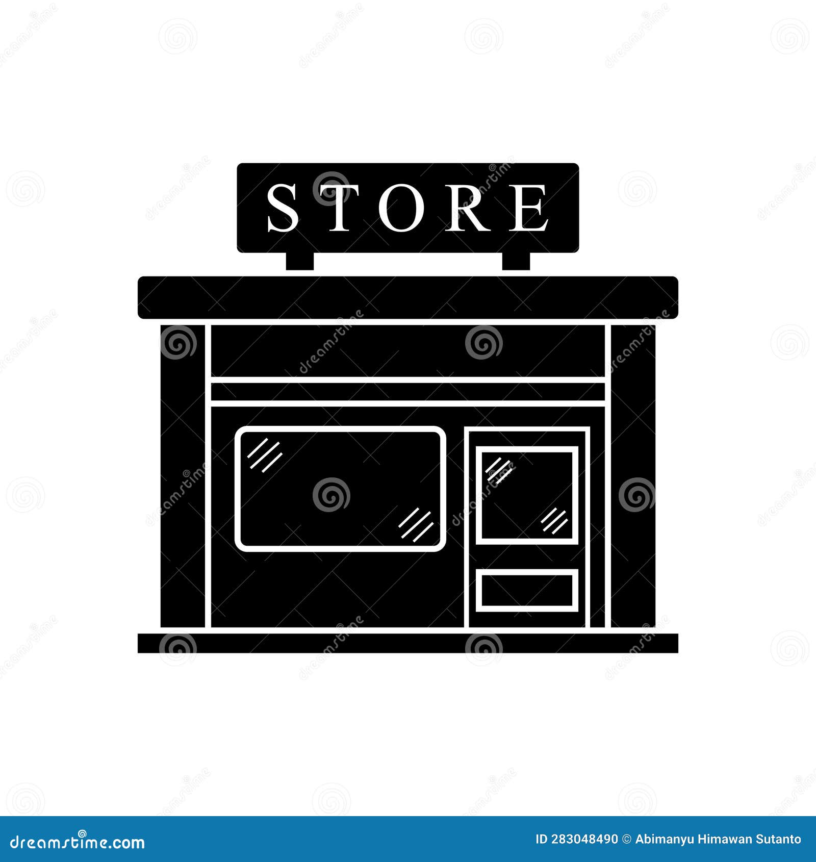 Shop icon vector stock vector. Illustration of retail - 283048490