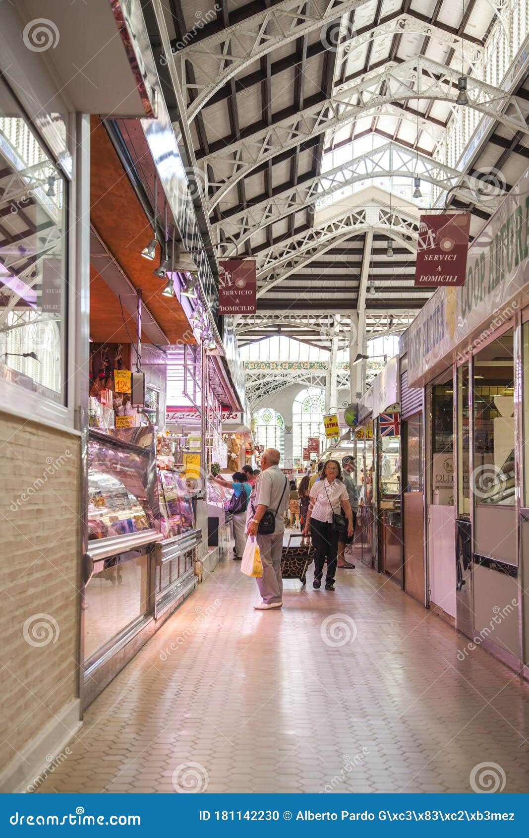 Shop Inside Central Market of Valencia Editorial Image - Image of ...