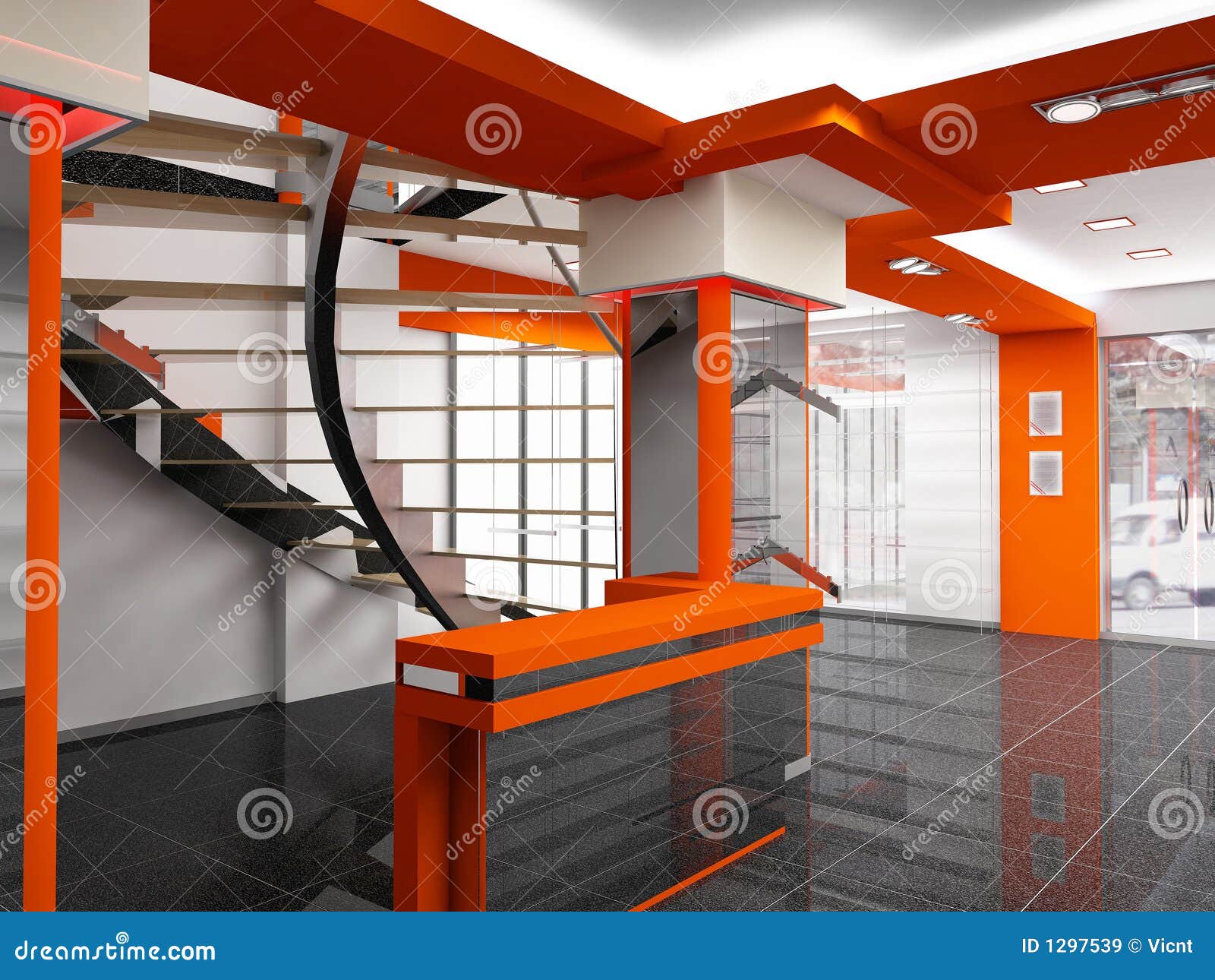 Shop interior stock image. Image of modern, shops, wall - 1297539