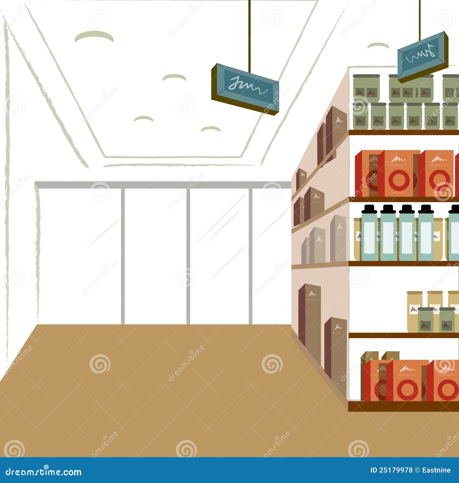 Shop interior stock vector. Illustration of large, illustrate - 25179978