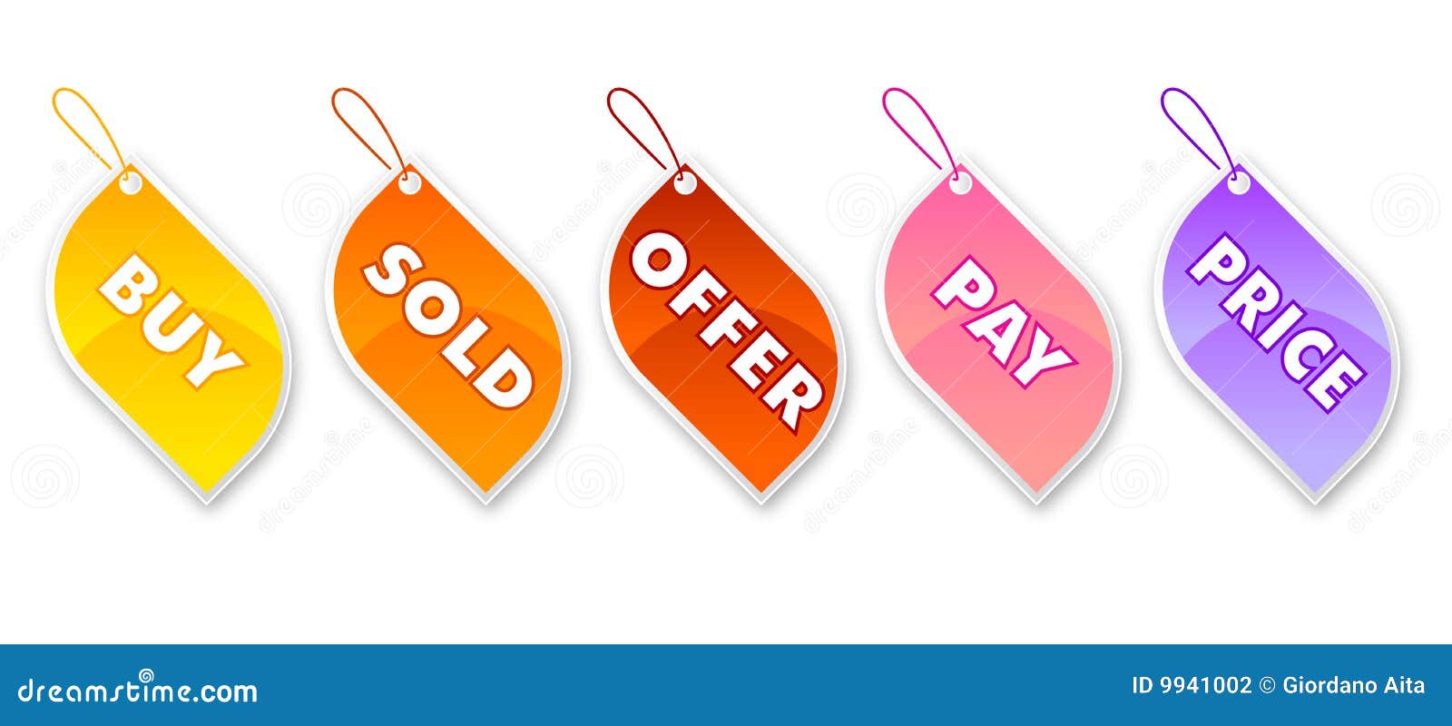 Shop labels stock illustration. Illustration of product - 9941002