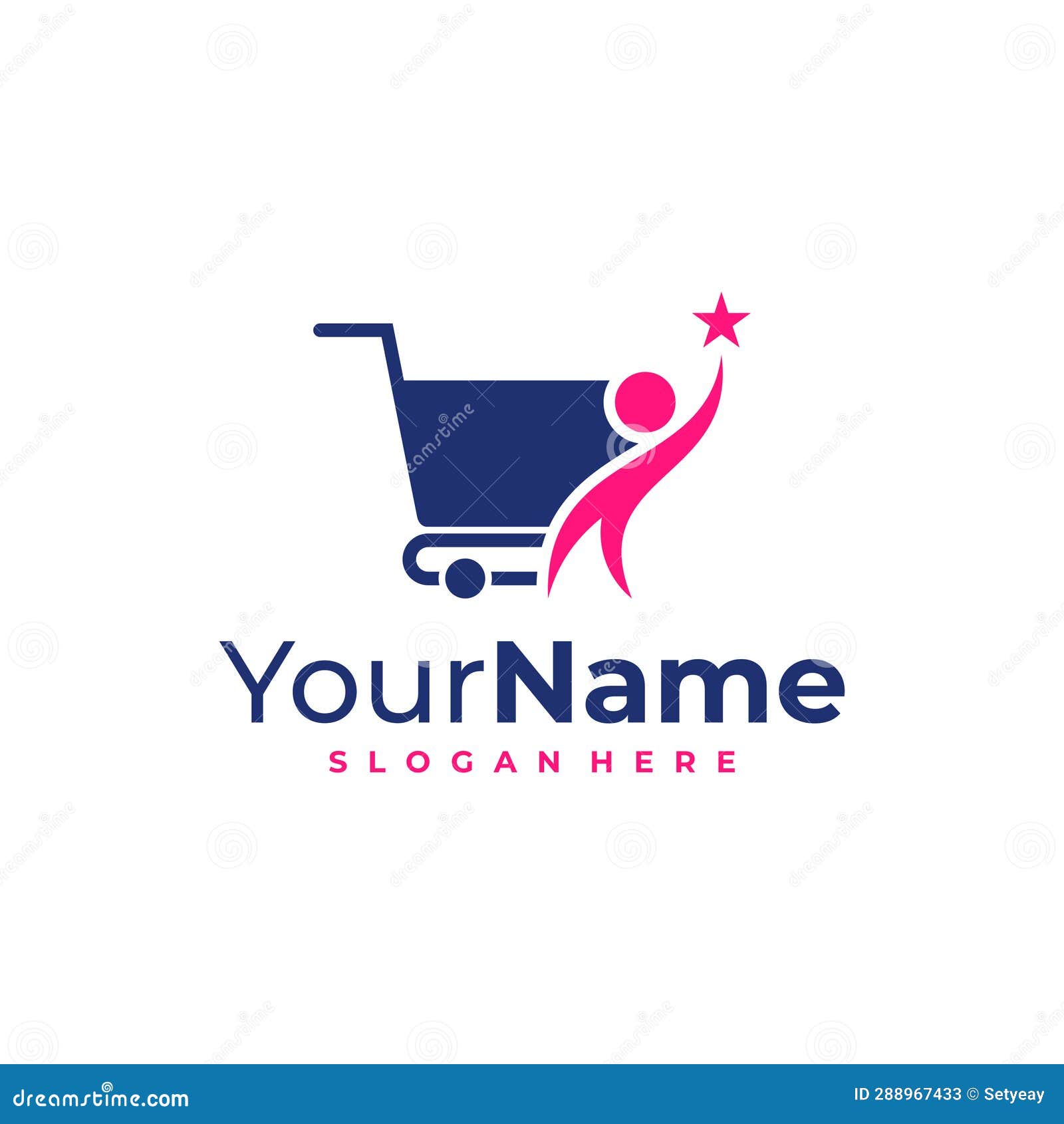 Shop Leader Logo Design Template. Cloud People Logo Vector Illustration ...