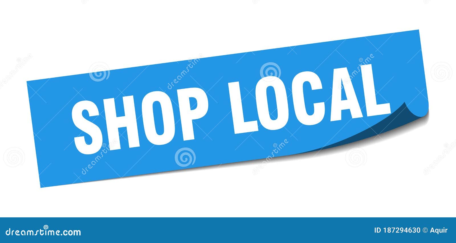 Shop Local Sticker. Shop Local Square Isolated Sign Stock Vector ...