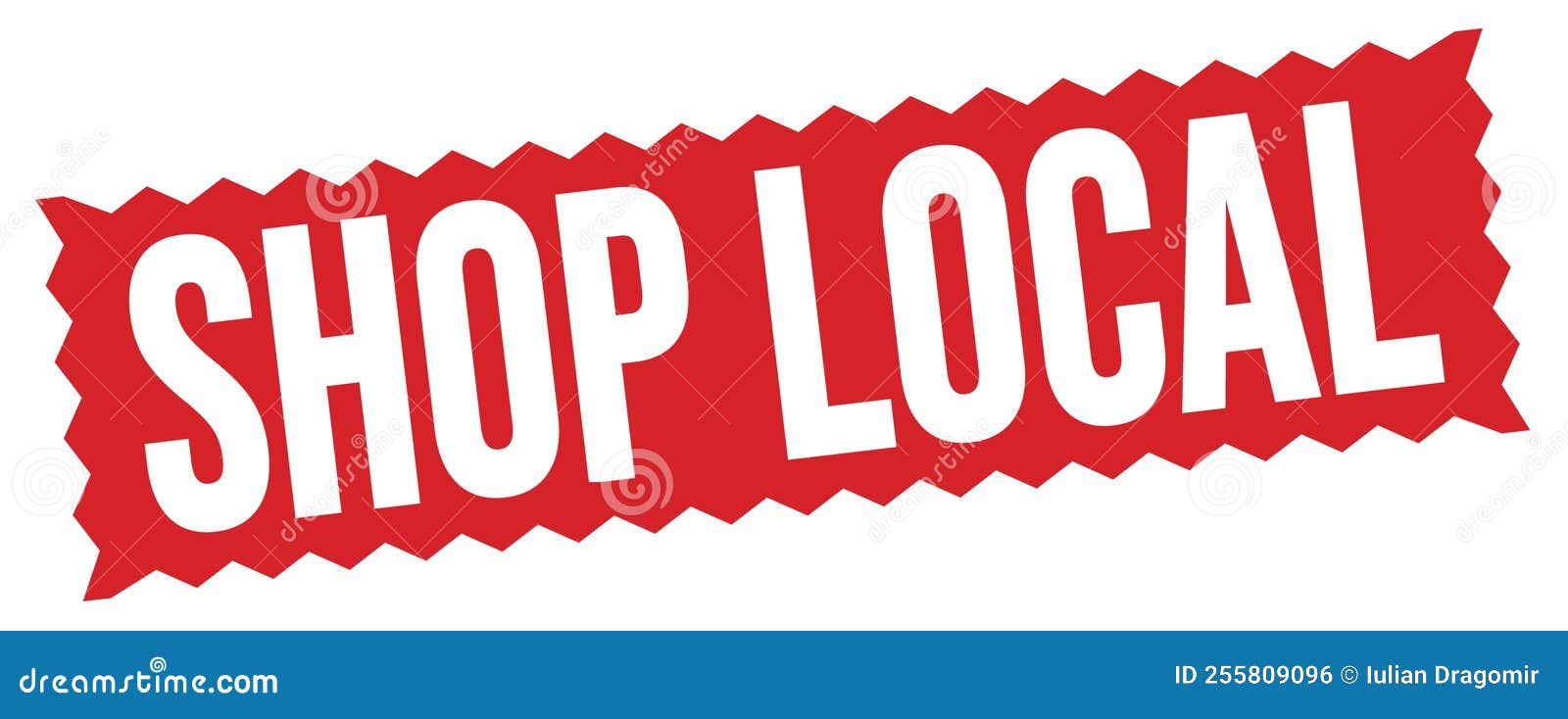 SHOP LOCAL Text Written on Red Stamp Sign Stock Illustration ...