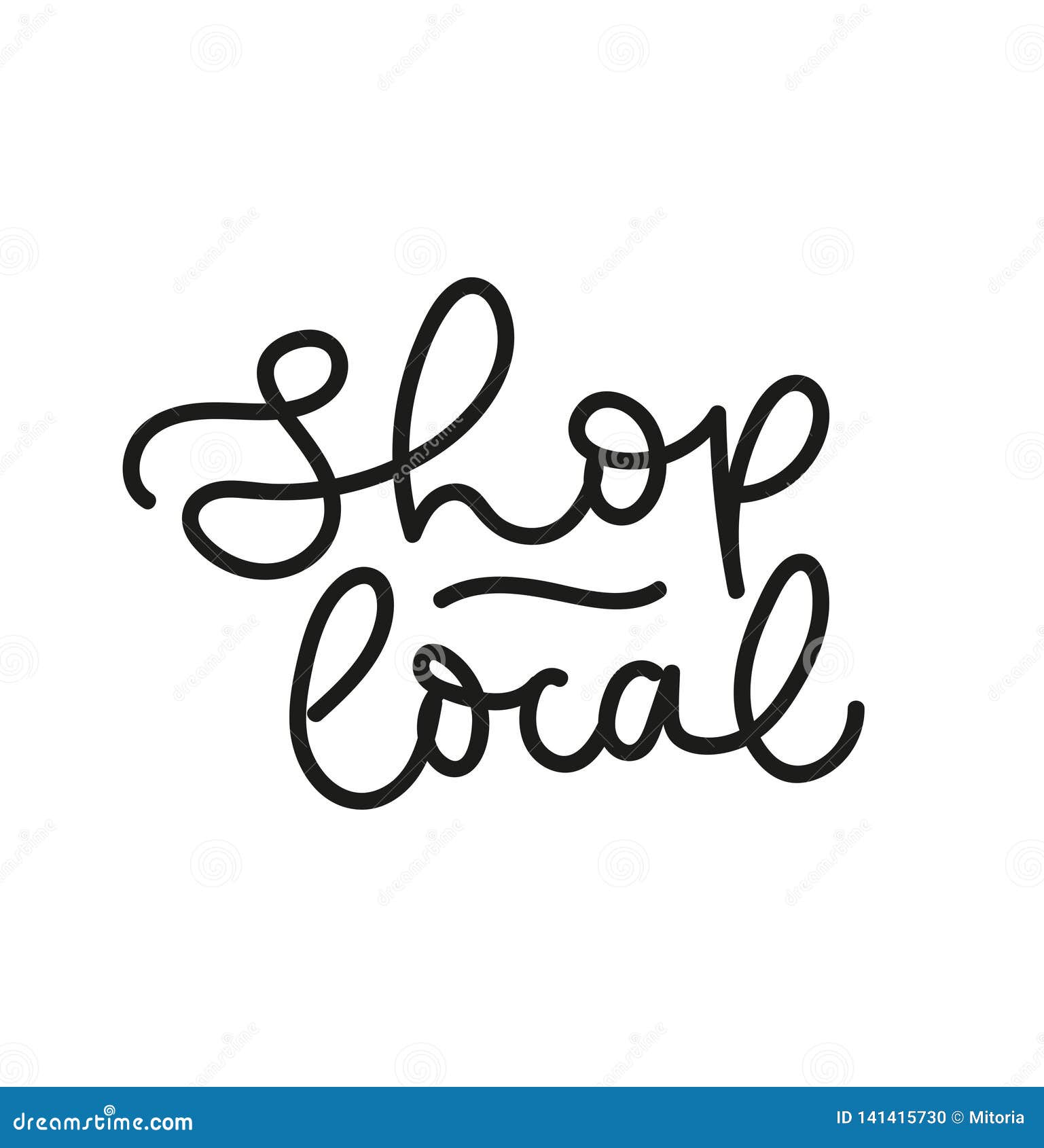 Shop Local Vector Label. Support Local Business Concept Stock Vector ...