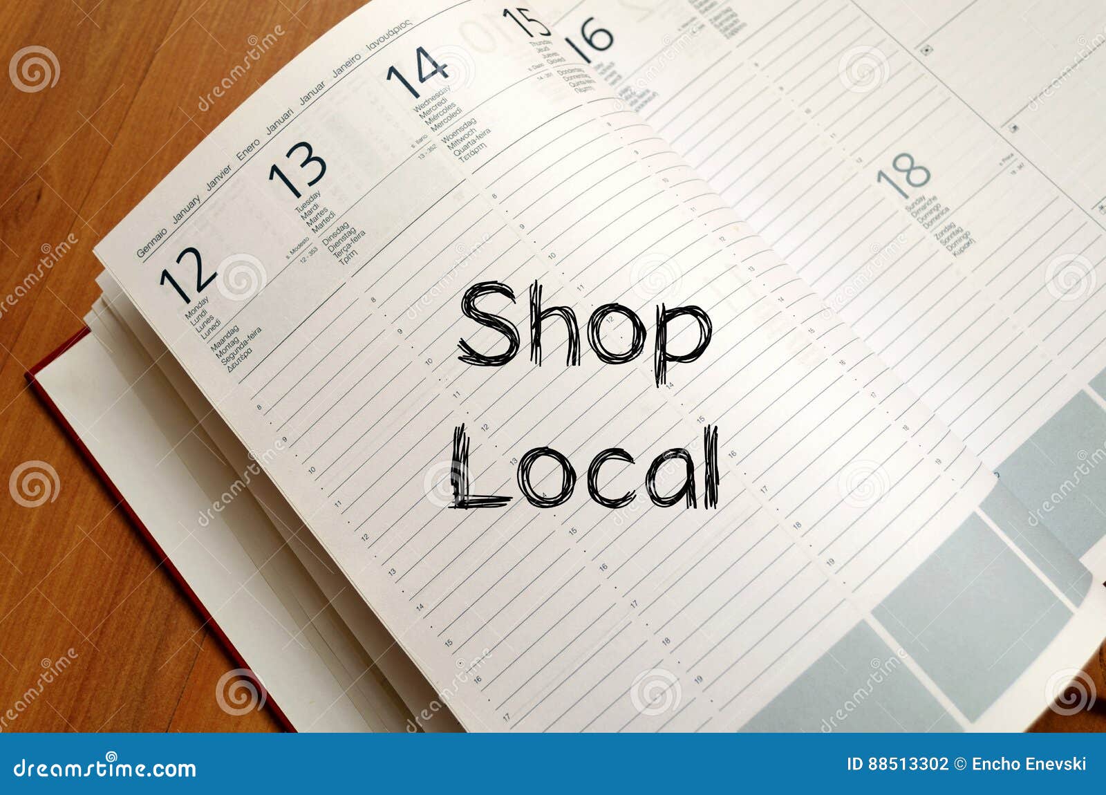 Shop Local Write on Notebook Stock Photo - Image of shop, text: 88513302