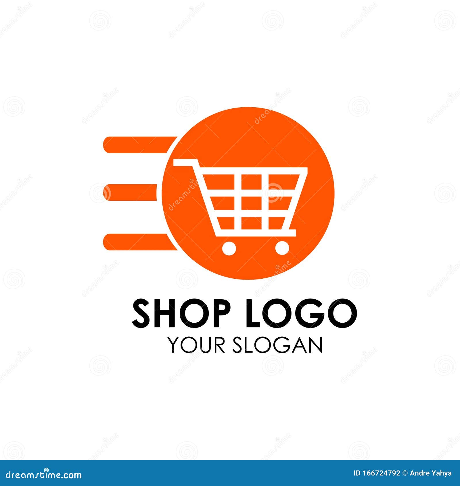 Shop logo template stock illustration. Illustration of business - 166724792